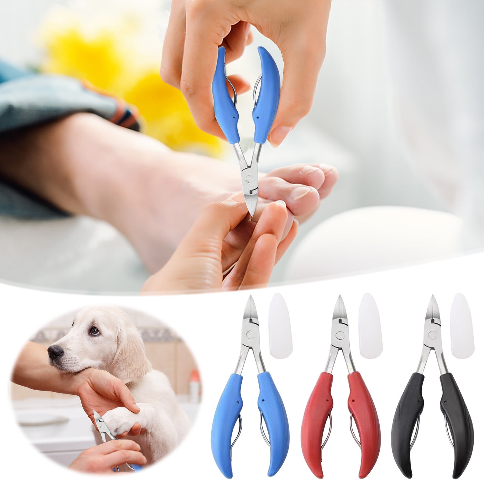 NIZELUK 304 Stainless Steel Nail Clipper, Pedicure Tool for Thick ...