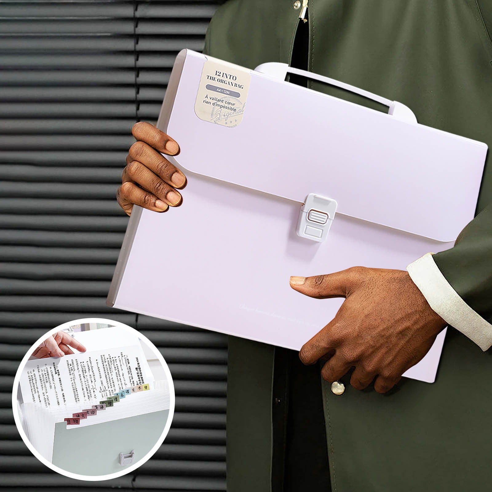 NIZELUK Accordion Archive Folder, Large Capacity Multi-layer Portable ...