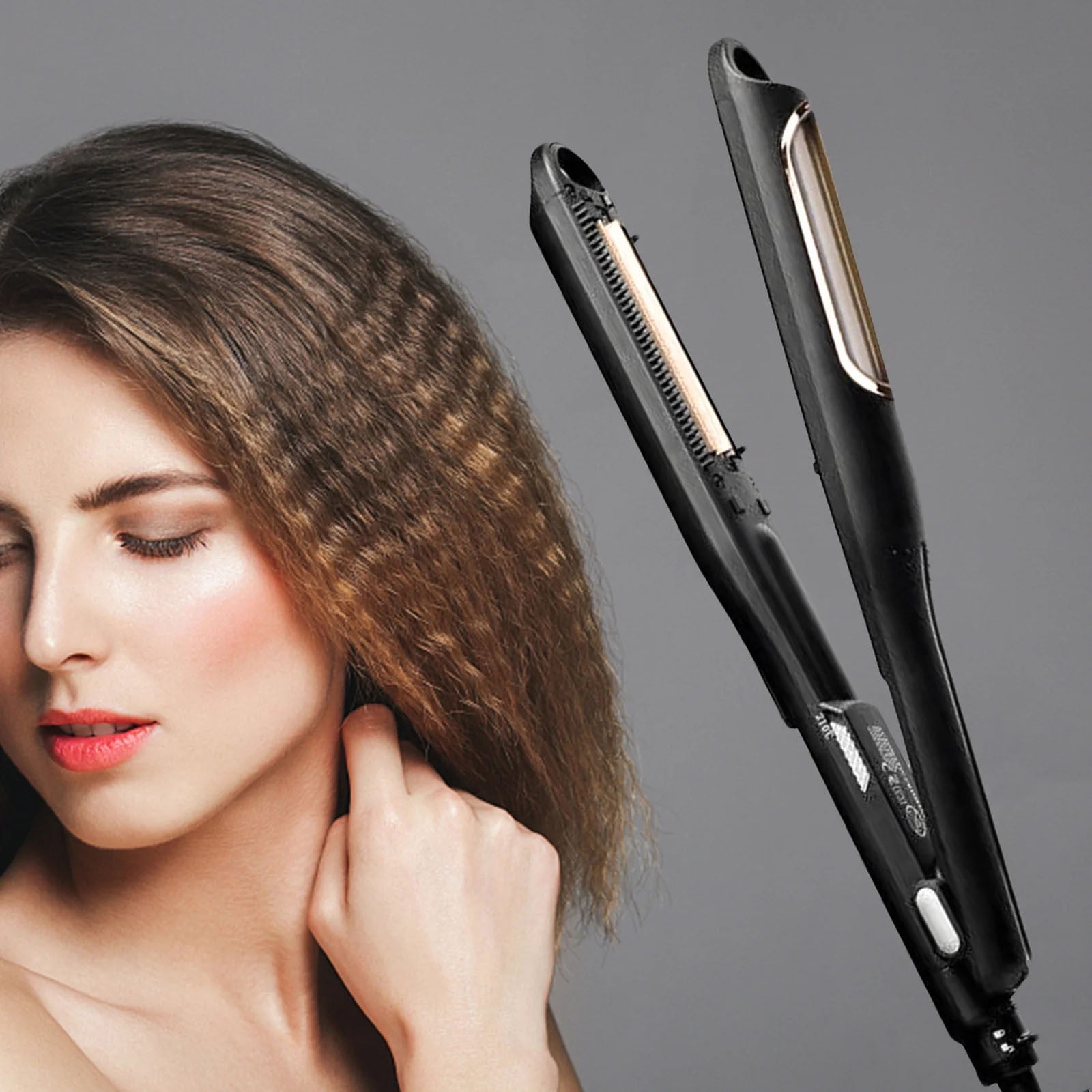 NIZELUK Automatic Corn Perm Hair Splint, Non Damaging Curling Stick for ...