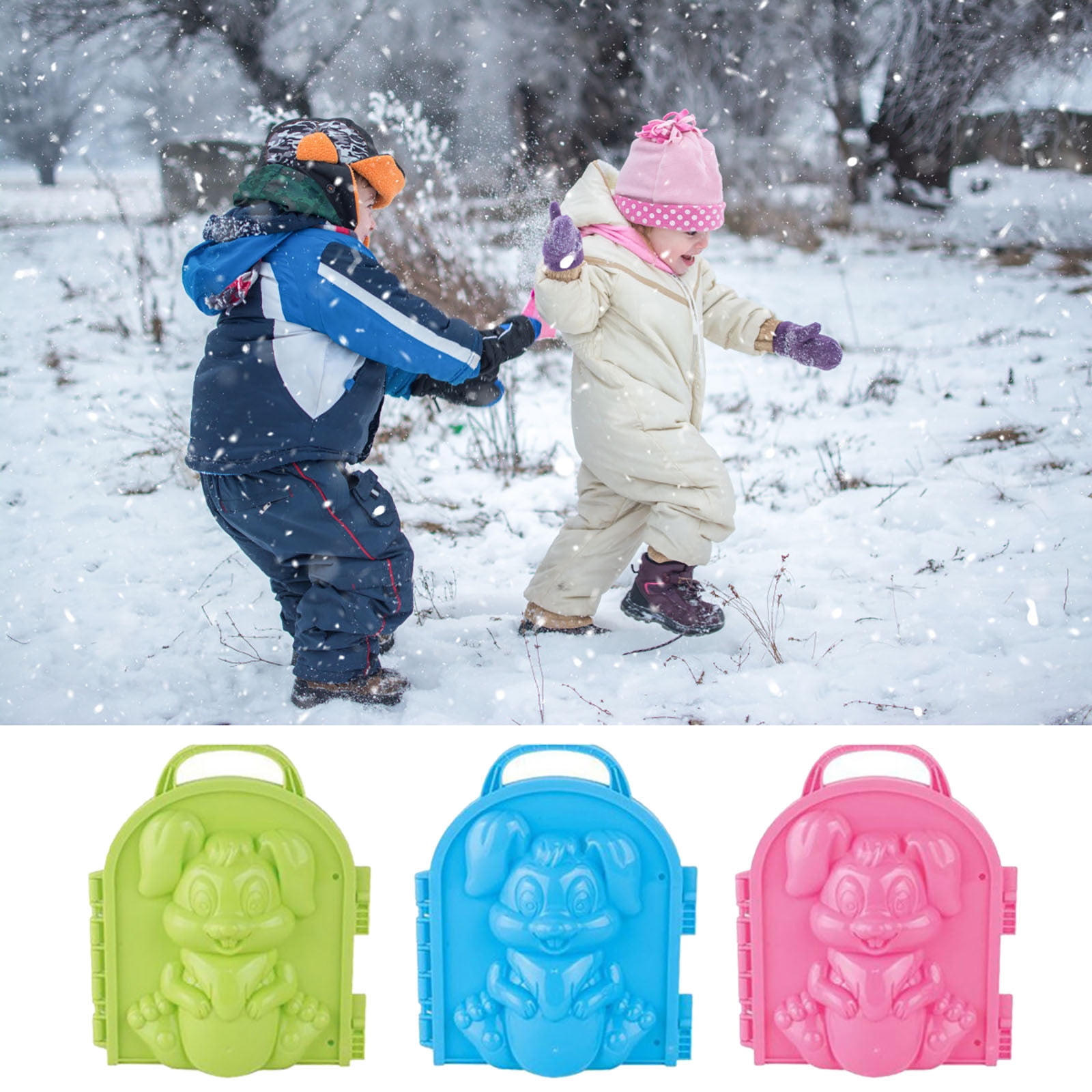 NIZELUK Cartoon Snowball Maker Clip Tool, Winter Outdoor Snowball ...