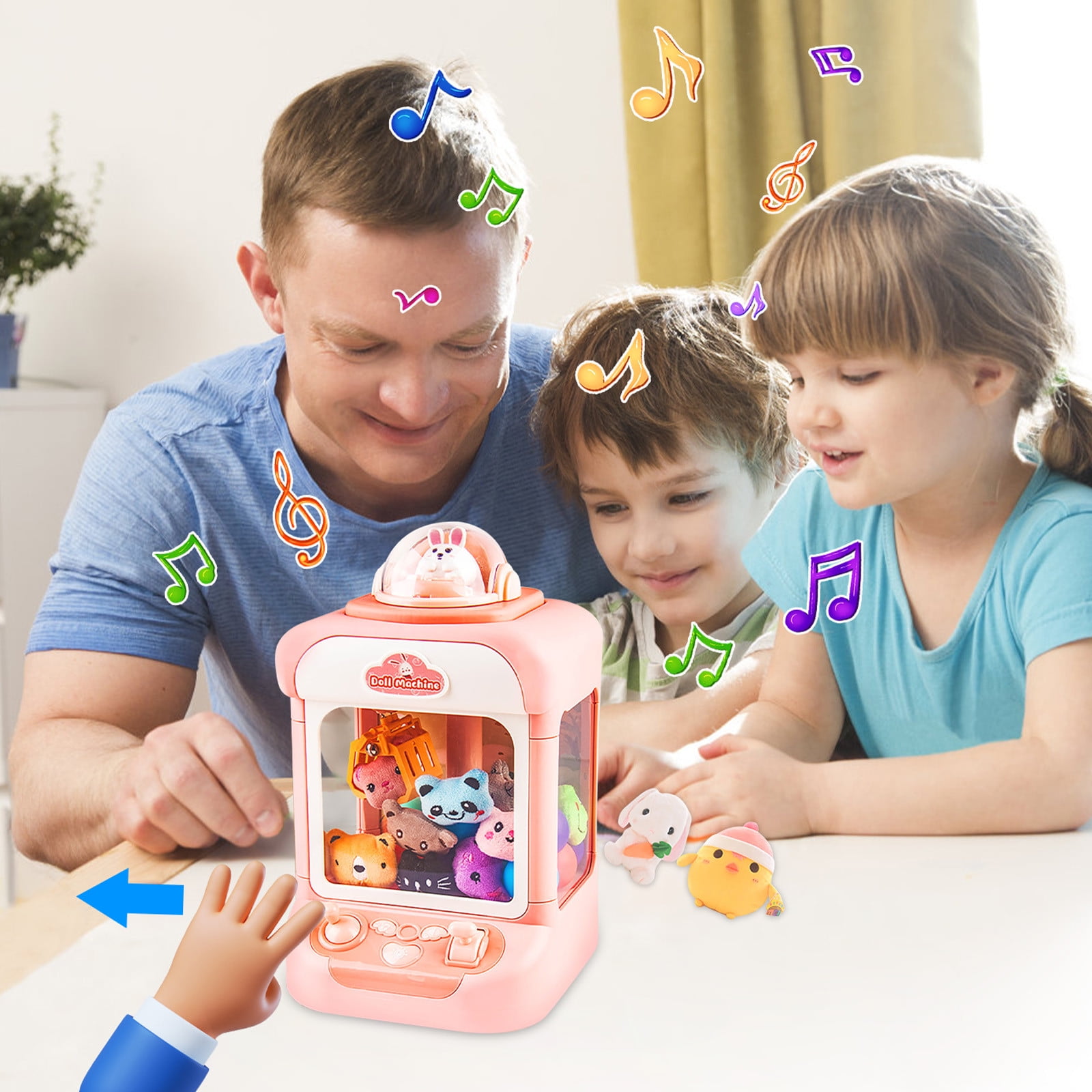 NIZELUK Children’s Claw Machine Game Candy Capsule Toy with Remote ...