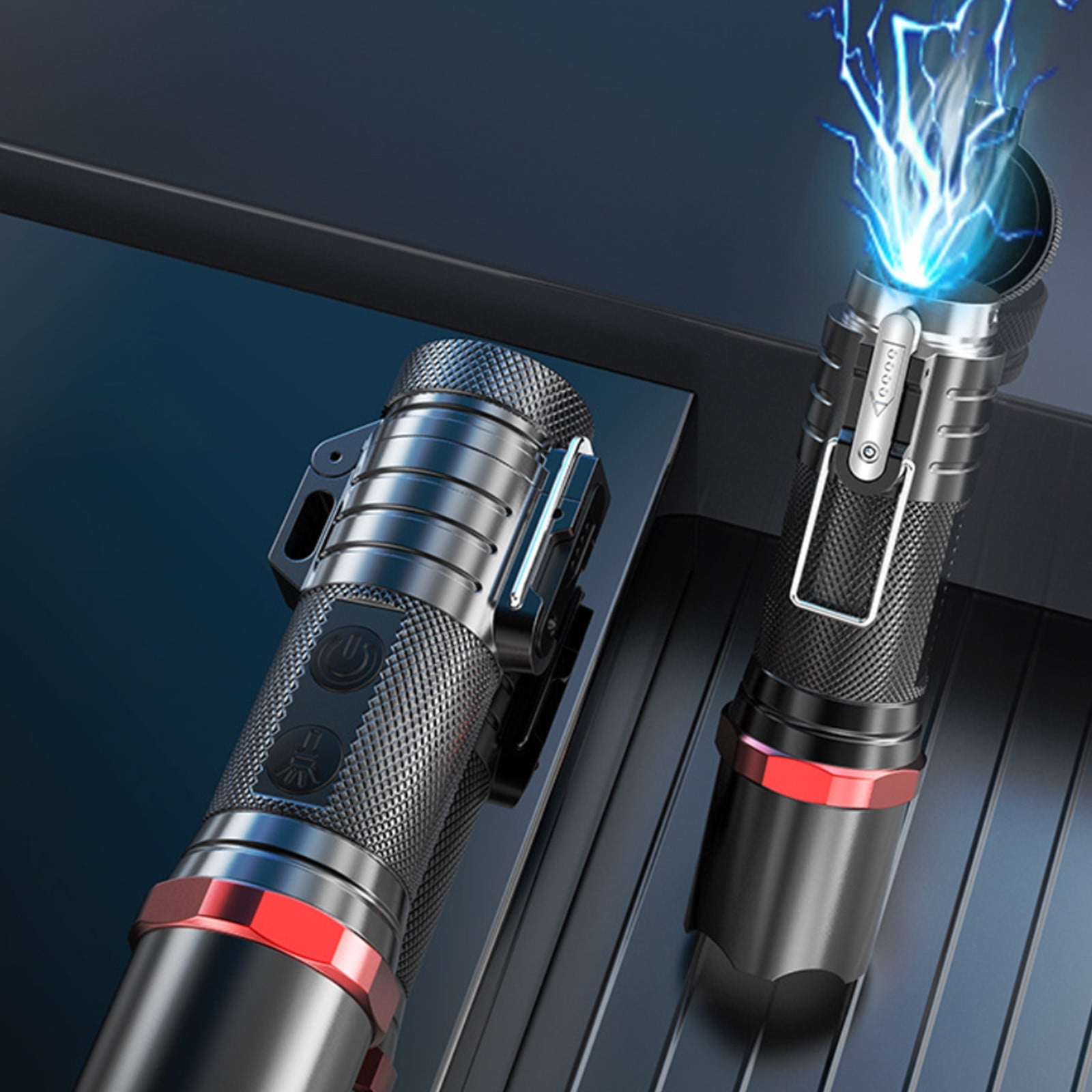 NIZELUK Clearance Double Function Arc Lighter with LED Flashlight ...