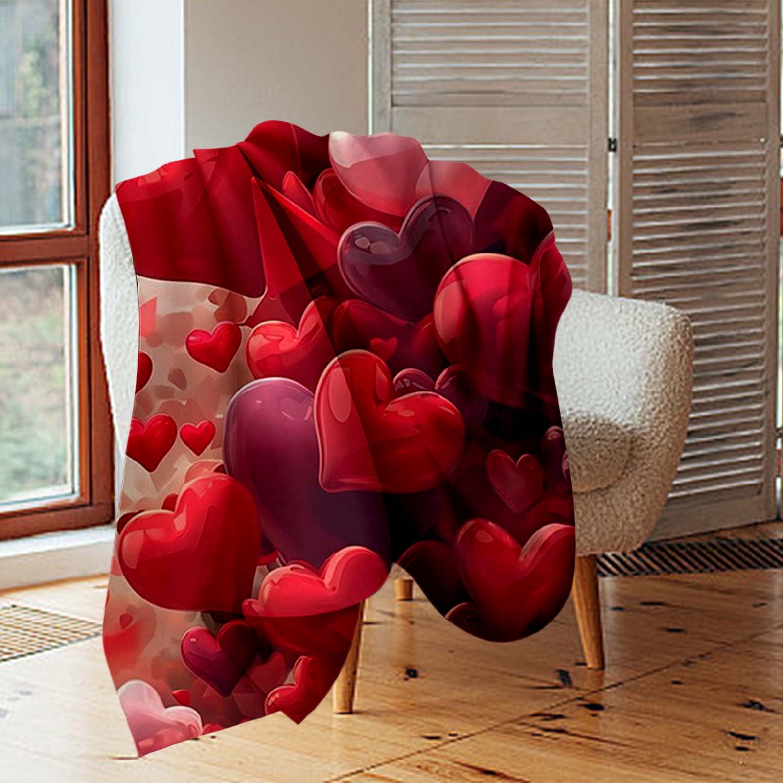 NIZELUK Clearance Flannel Valentine's Day Love Blanket, Girlfriend ...