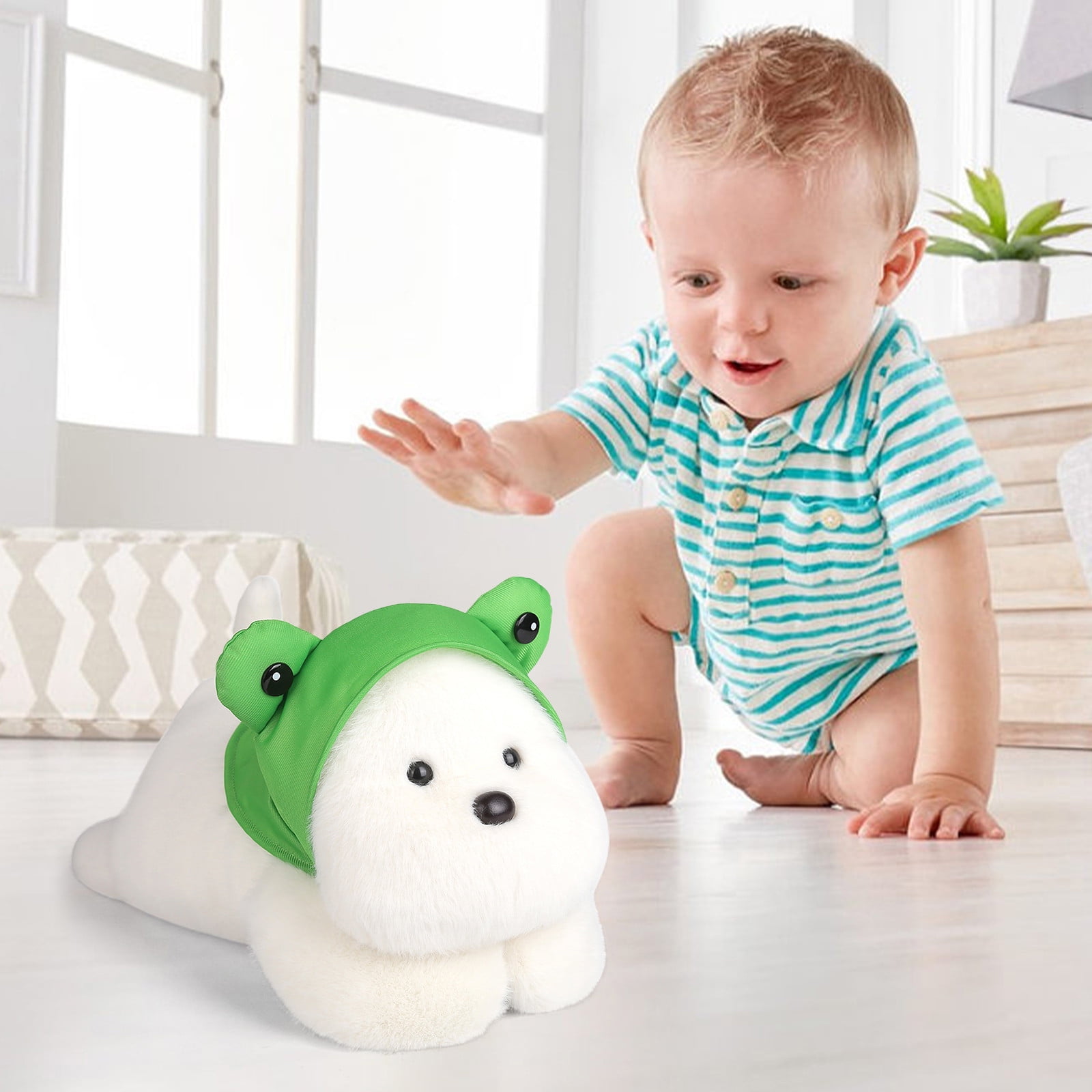 NIZELUK Cute West Highland Terrier Puppy Doll Soothing Sleep Pillow for ...