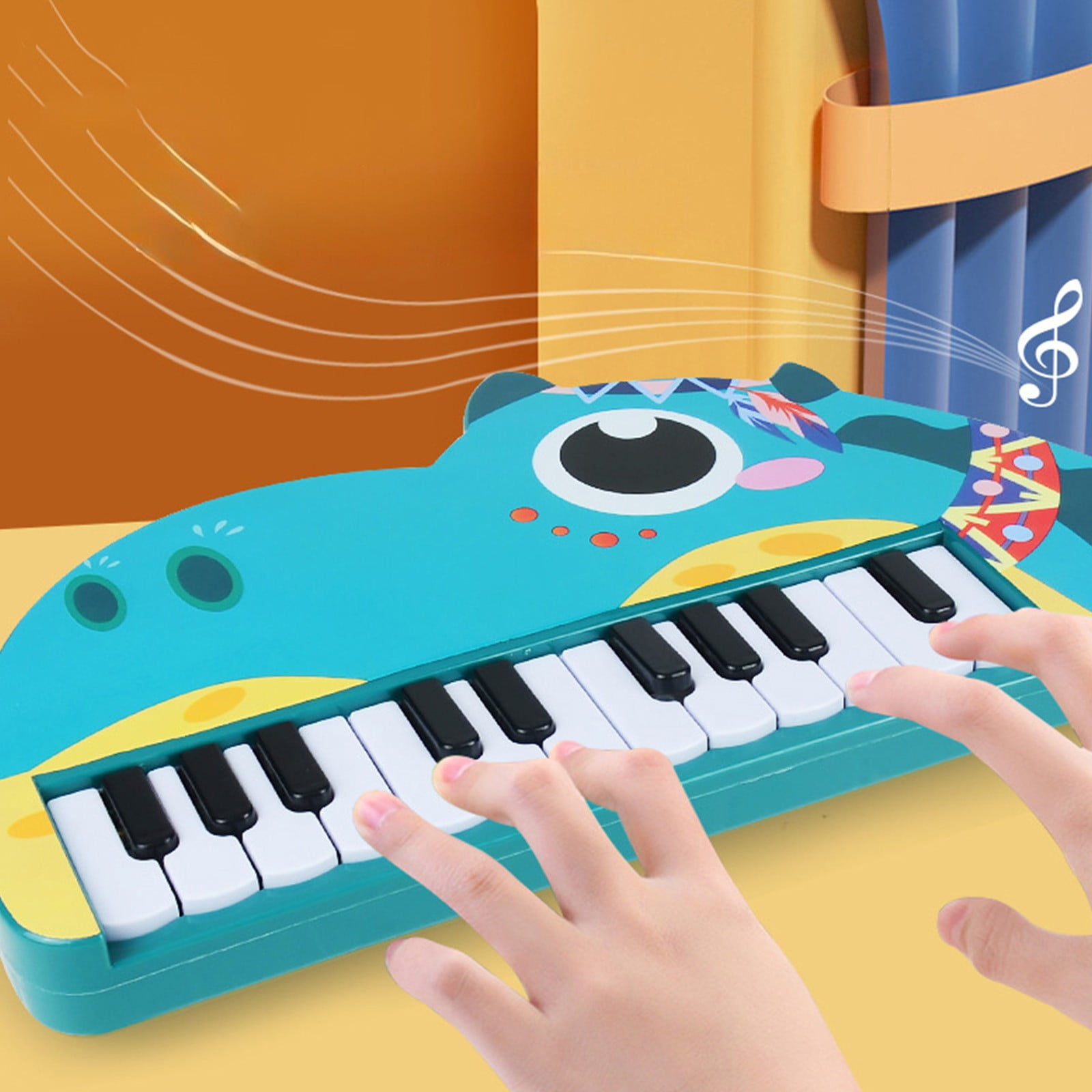 NIZELUK Dinosaur-Themed Electronic Piano Toy for Kids, Multifunctional ...
