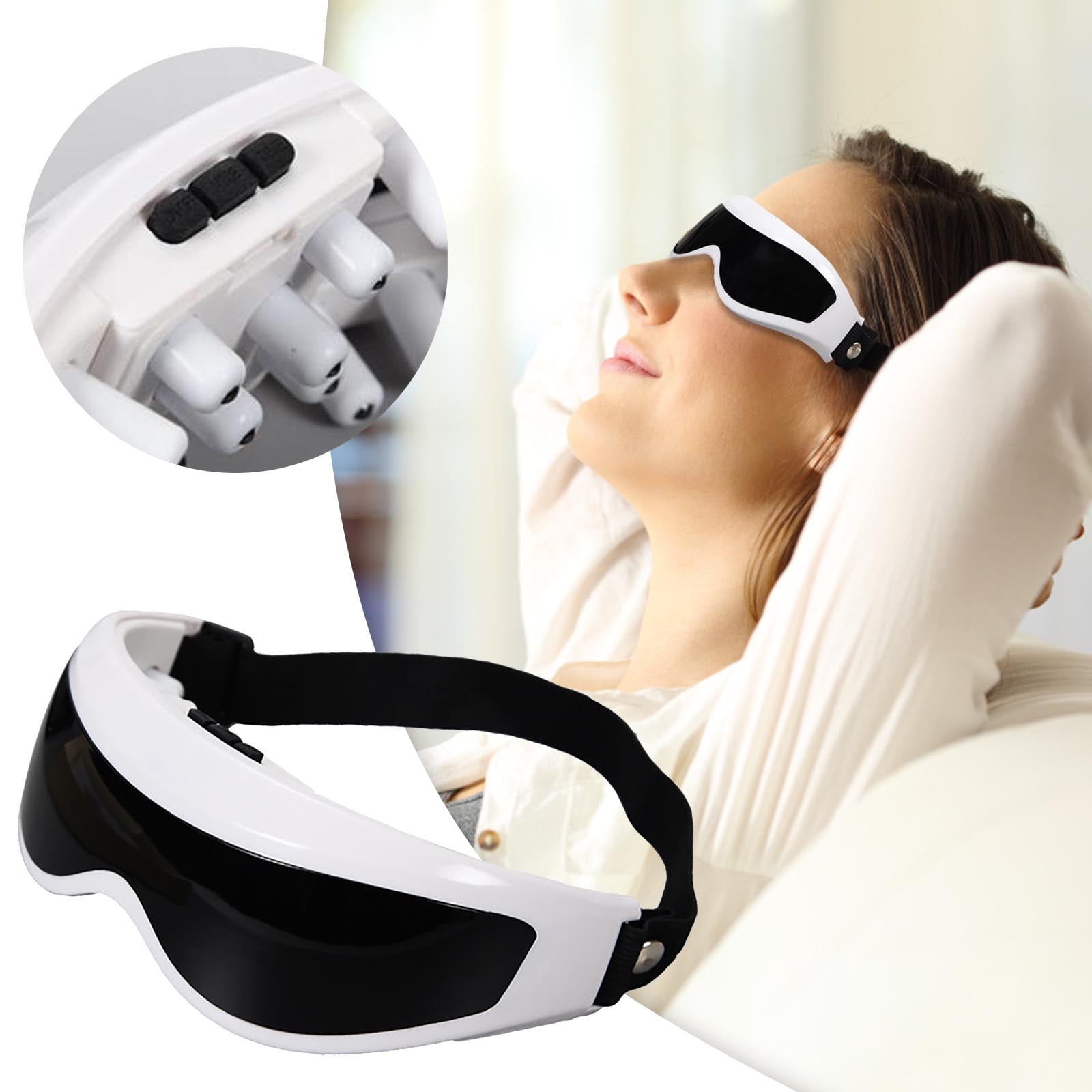 NIZELUK Eye Protector Massage Glasses Vibration Therapy for Eye ...