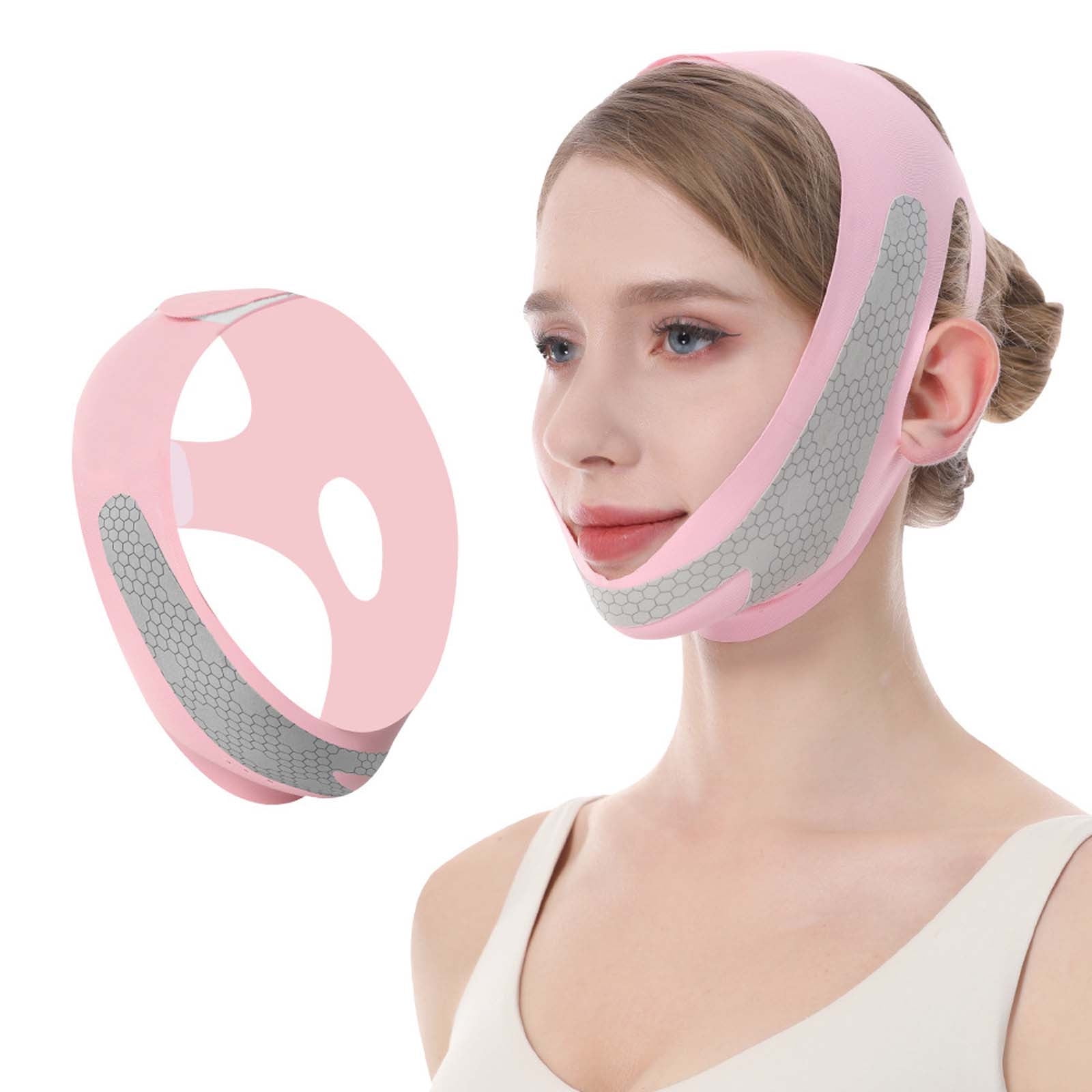 NIZELUK Facial Lifting Strap, Chin Strap for Sleeping, V Shaped Face ...