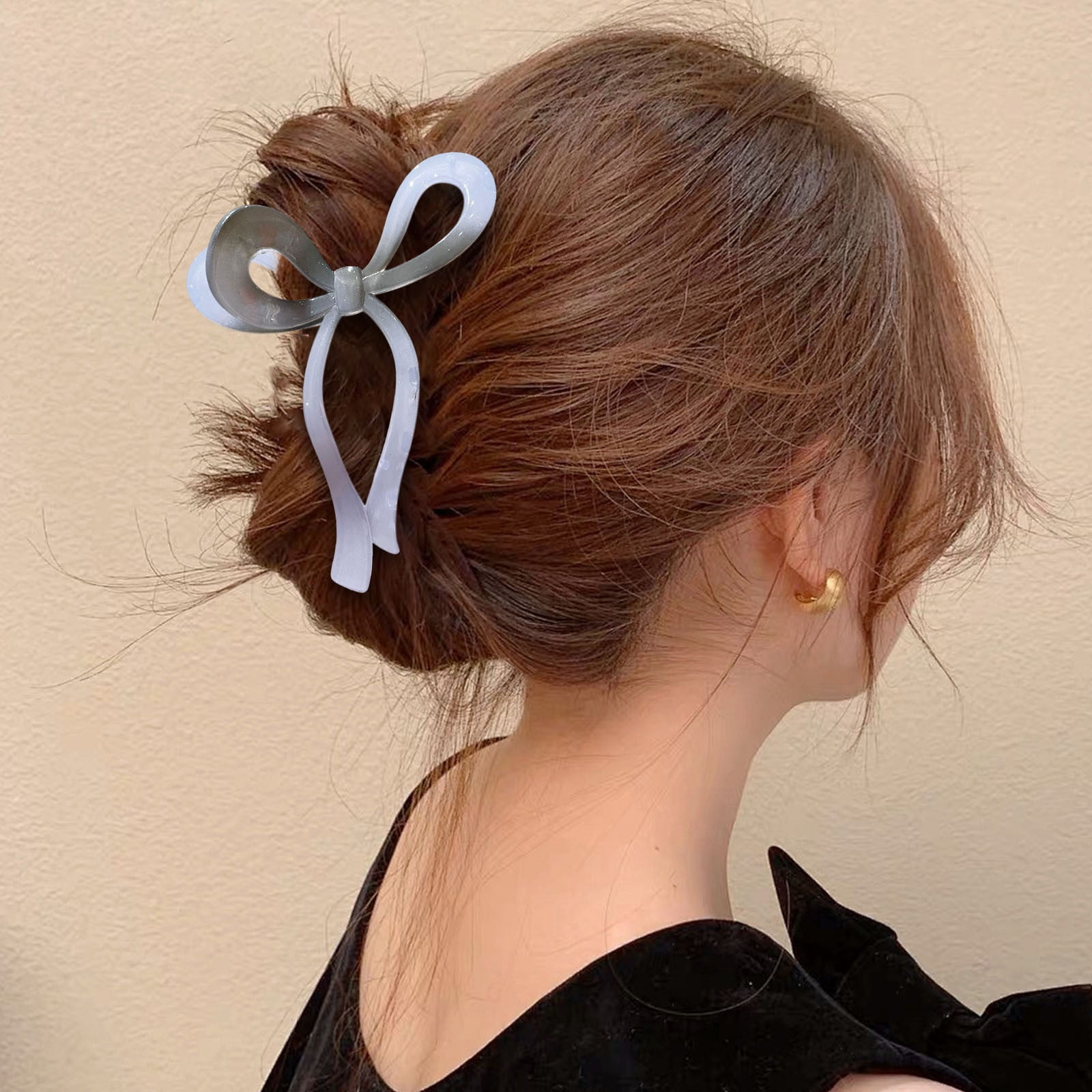 NIZELUK Hair Claw Bow Clips Non Slip Hair Barrettes, Hair Accessories ...