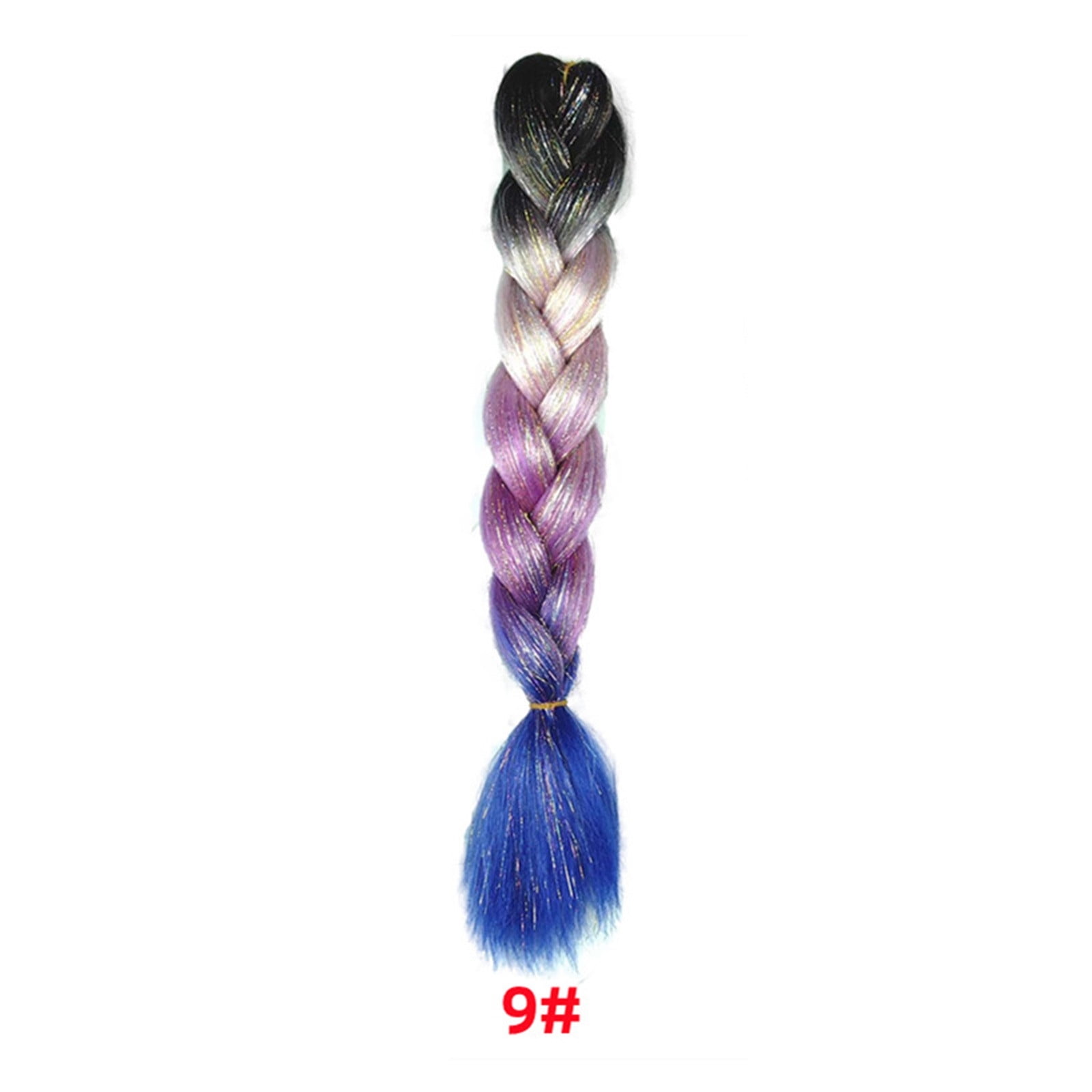 NIZELUK Handwoven Dirty Braid Shiny Gold Hair Extension, 24 Inch ...