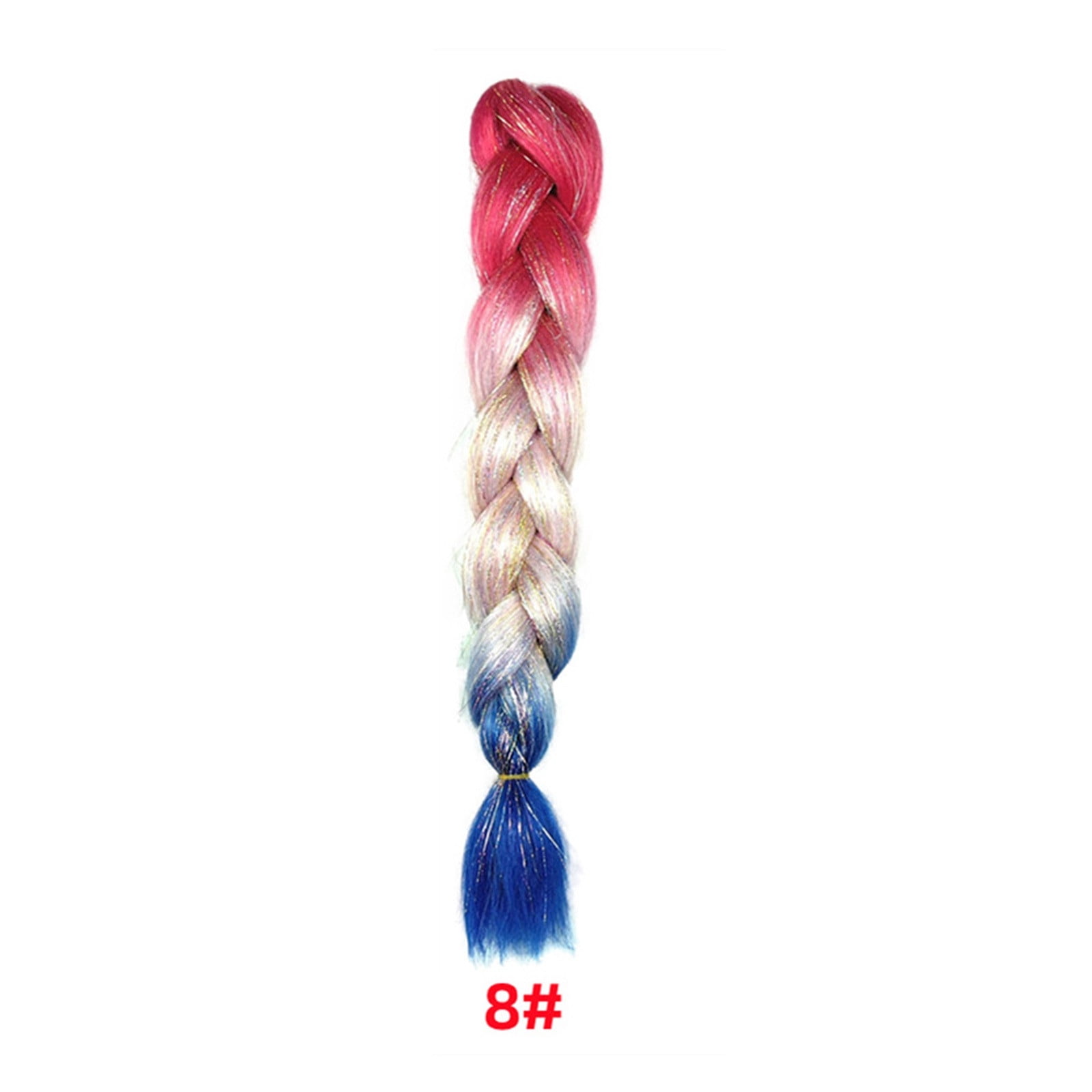NIZELUK Handwoven Dirty Braid Shiny Gold Hair Extension, 24 Inch ...