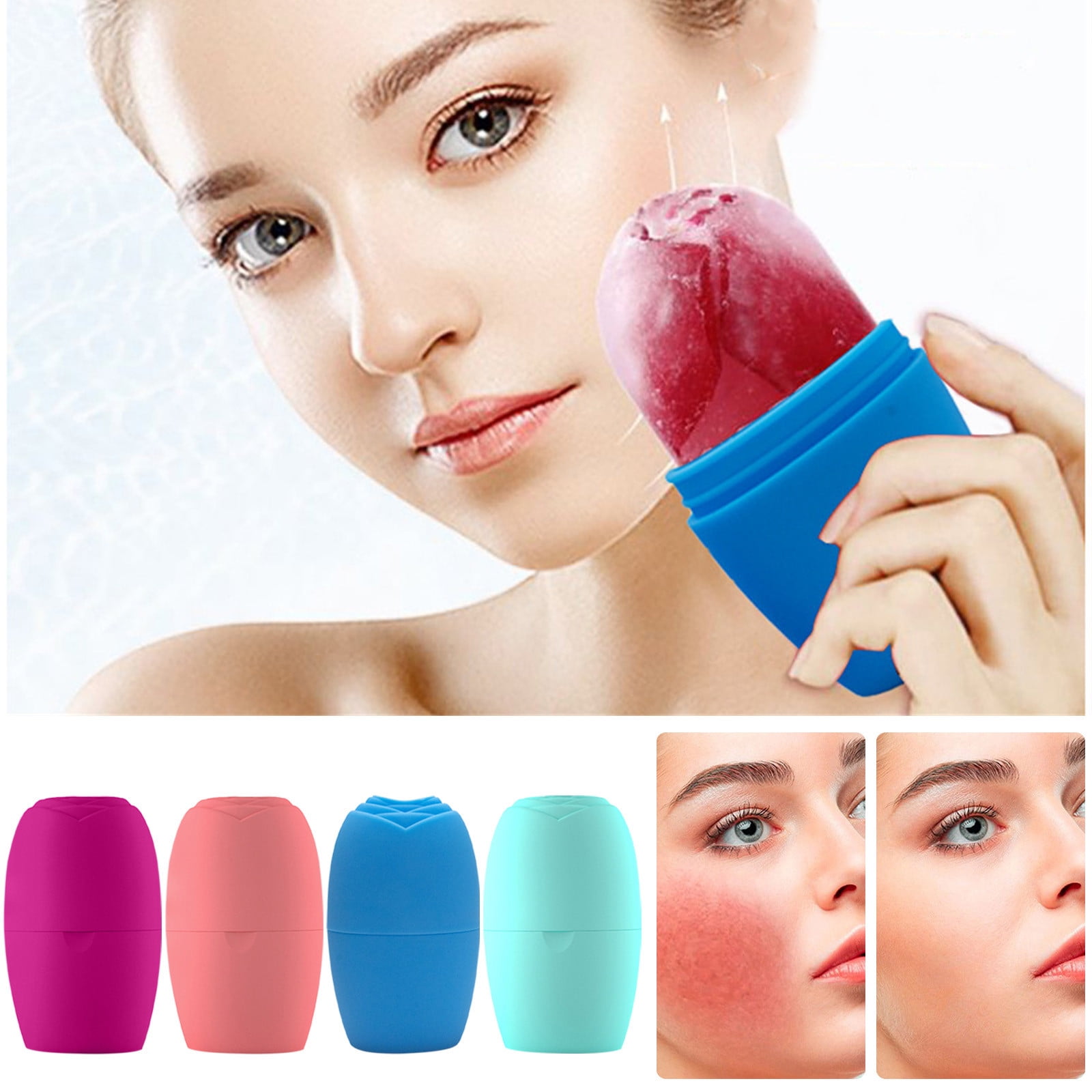 NIZELUK Ice Roller for Face and Eye, Cooling Roller for Facial Toning ...