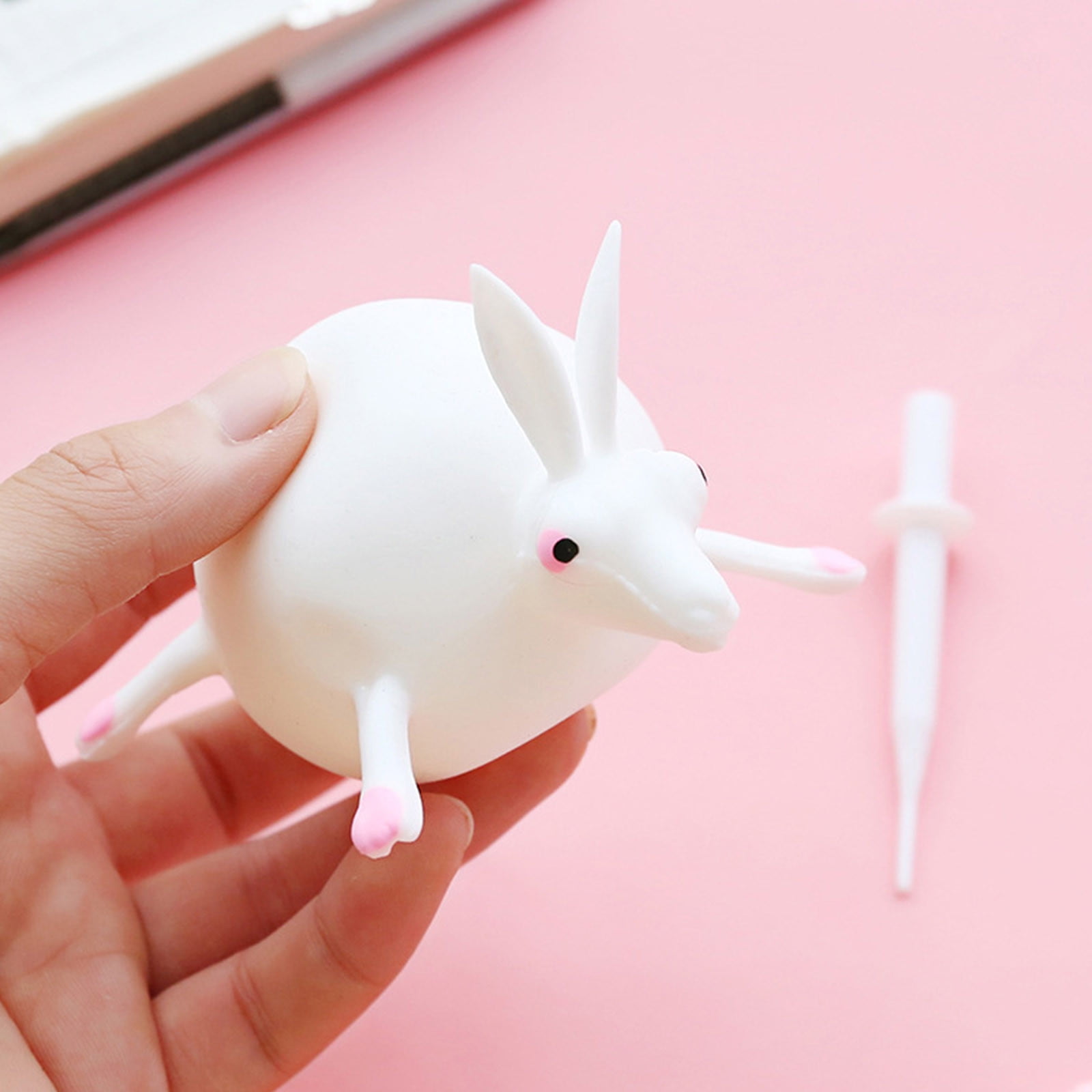 NIZELUK Kid’s Funny Blowing Inflatable Stress Mesh Toy, Pinch Toy for ...