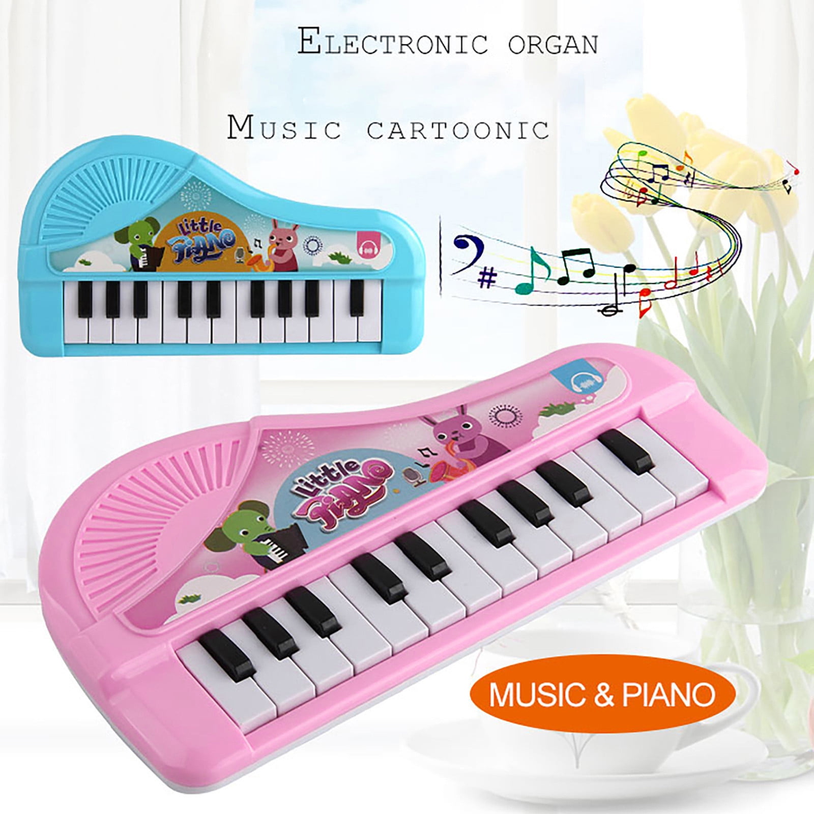 NIZELUK Kids Piano Keyboard, Mini Baby Piano Toy with 22 Keys, Musical ...