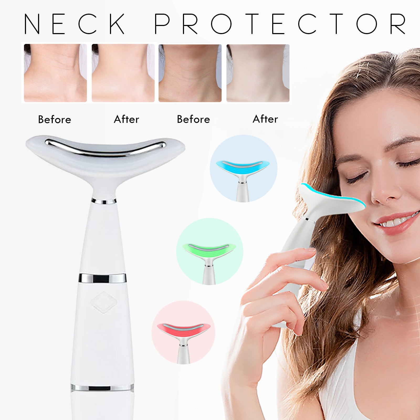 NIZELUK LED Photon Cervical Spine Safe Face Lifting Tool, Vibration ...