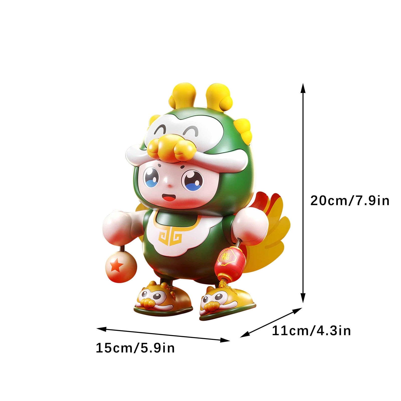 NIZELUK Little Fulong Dance Robot Swinging Light and Music Toy for ...