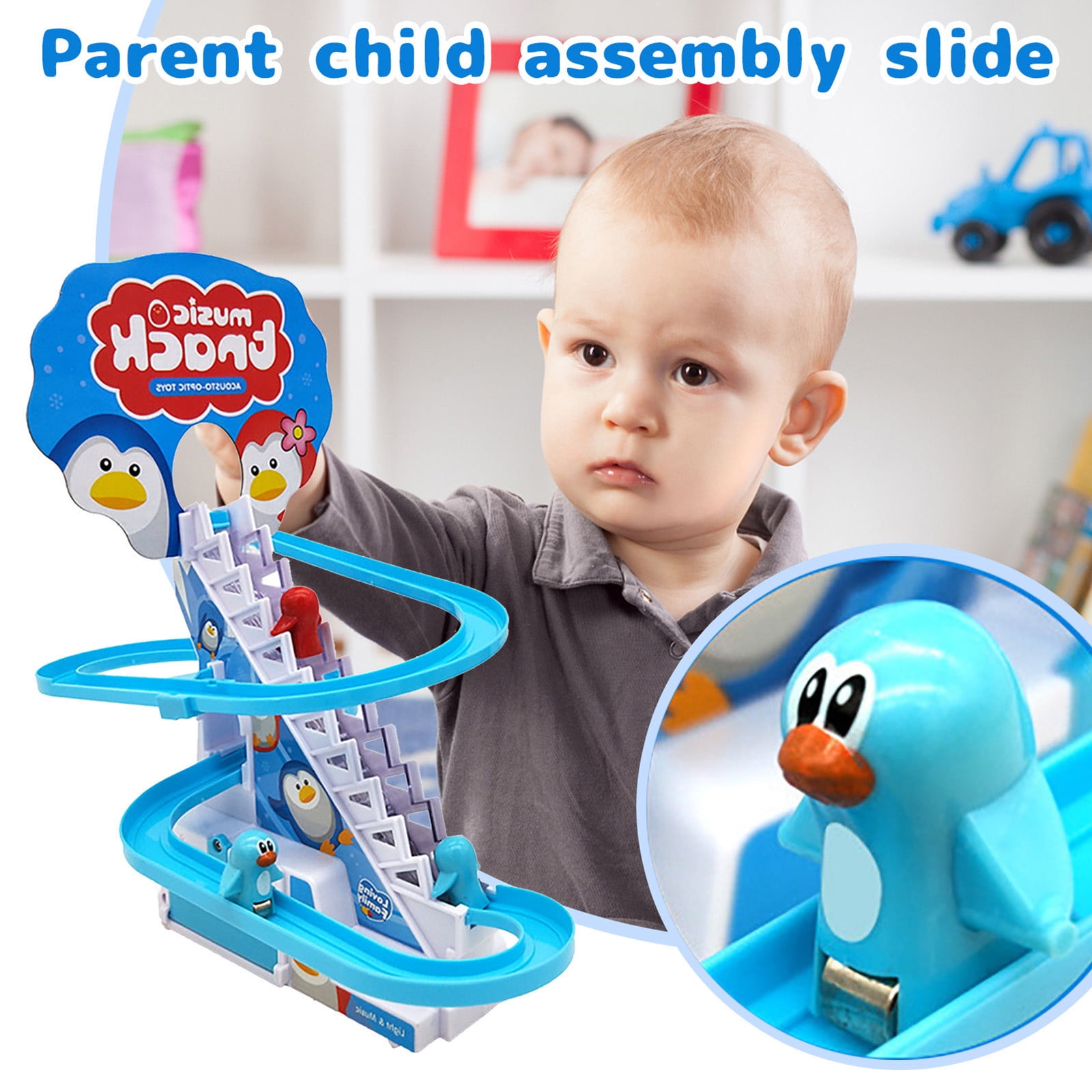 NIZELUK Puzzle Race Stair Climbing Toy, Animal Running Puzzle Game for ...