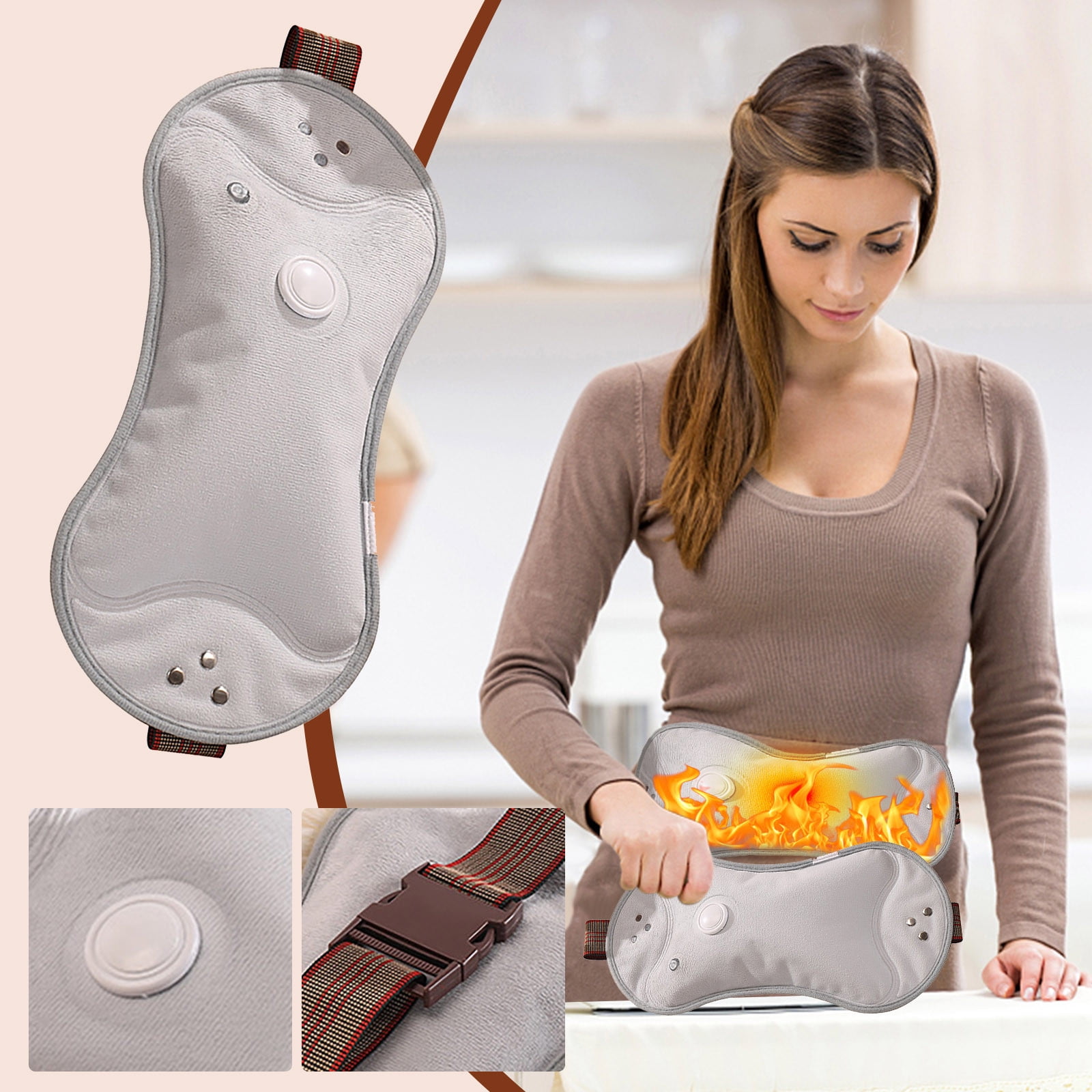 NIZELUK Rechargeable Heating Belt for Women – European Standard Plug ...