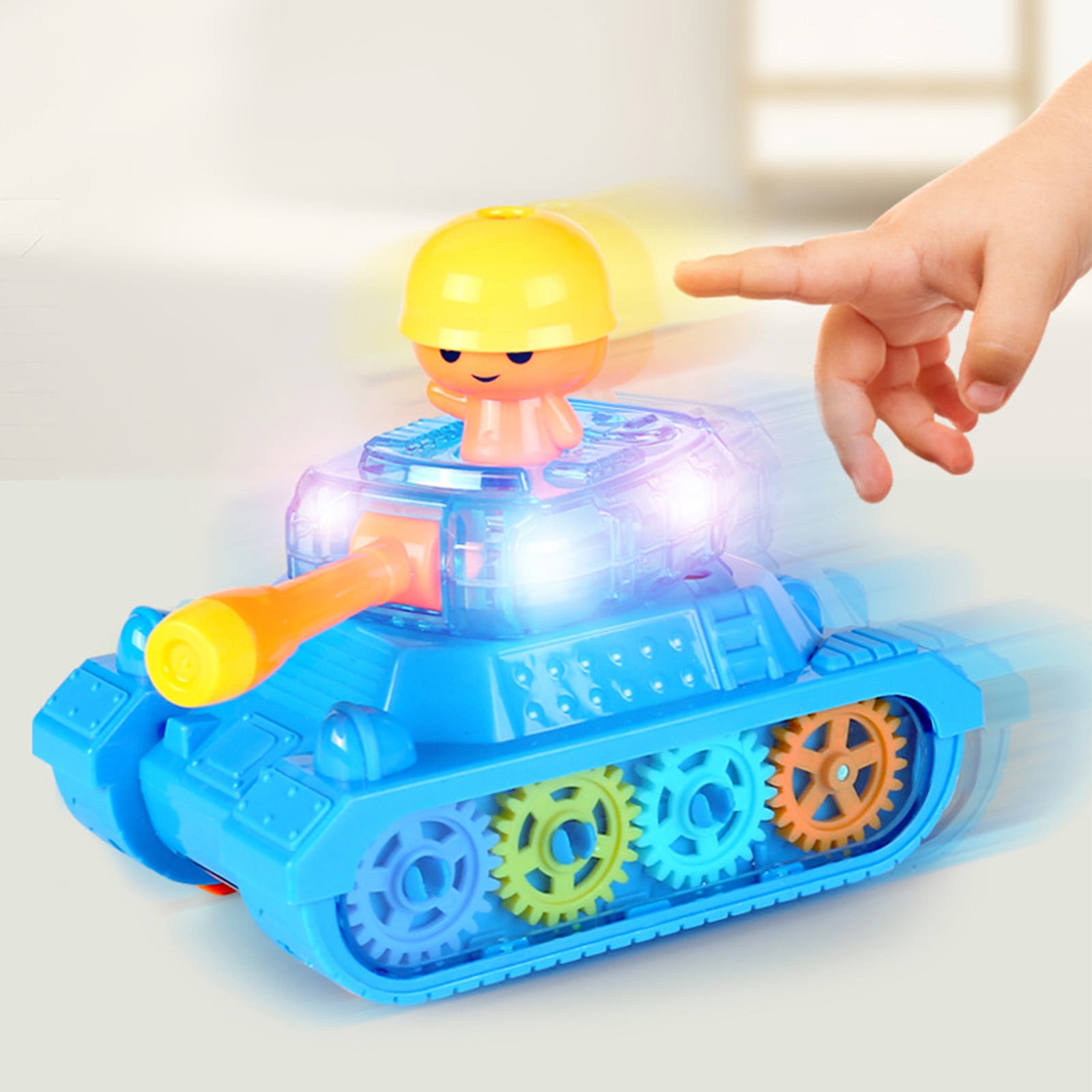NIZELUK Simulation Tank Model Toy Light and Sound Doll Tank, Military ...