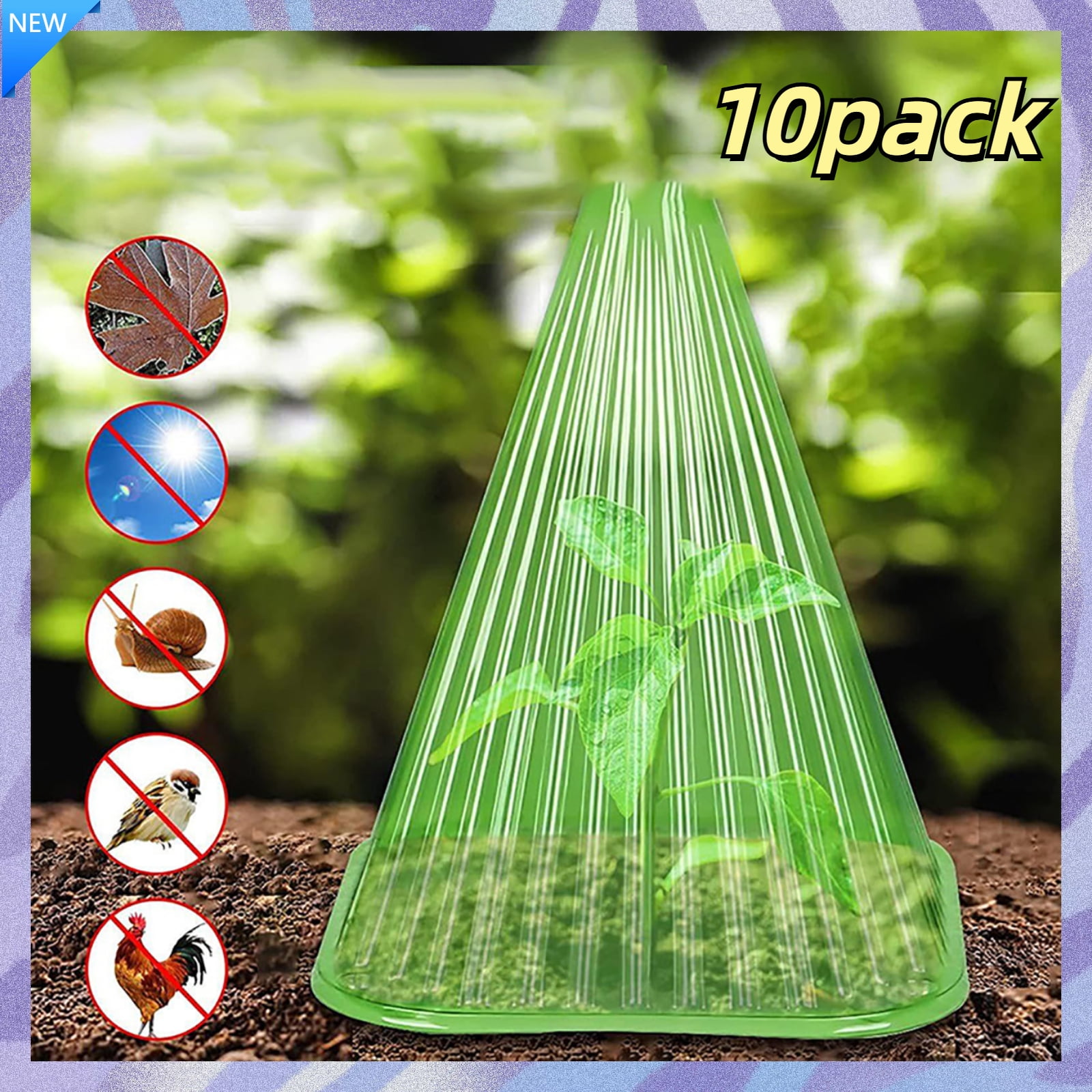 NIZEMNAN 1/10 Pcs Plant Covers Freeze Protection, Plant Shade, Frost ...