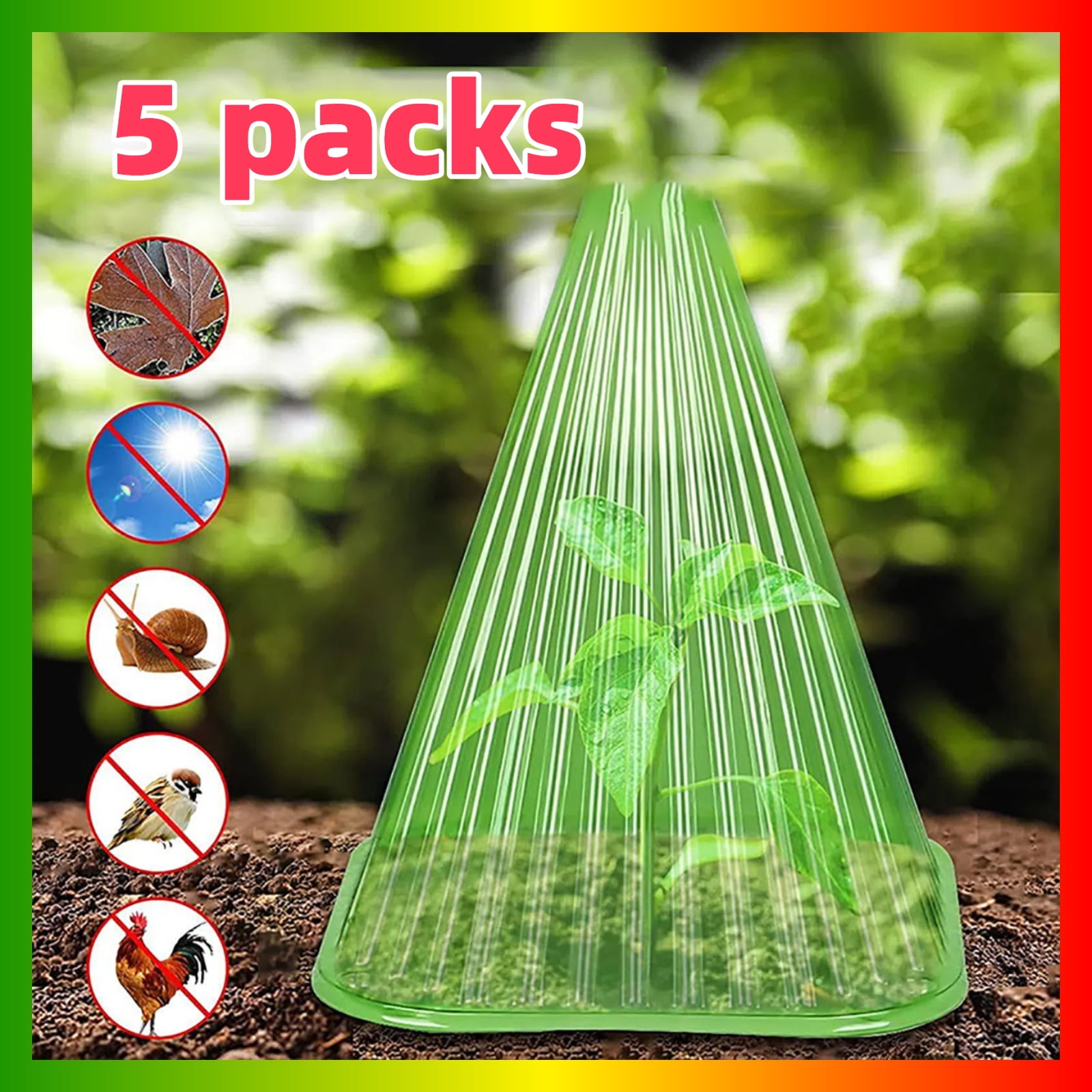 NIZEMNAN 3/5 Pcs Plant Covers Freeze Protection, Plant Shade, Frost ...