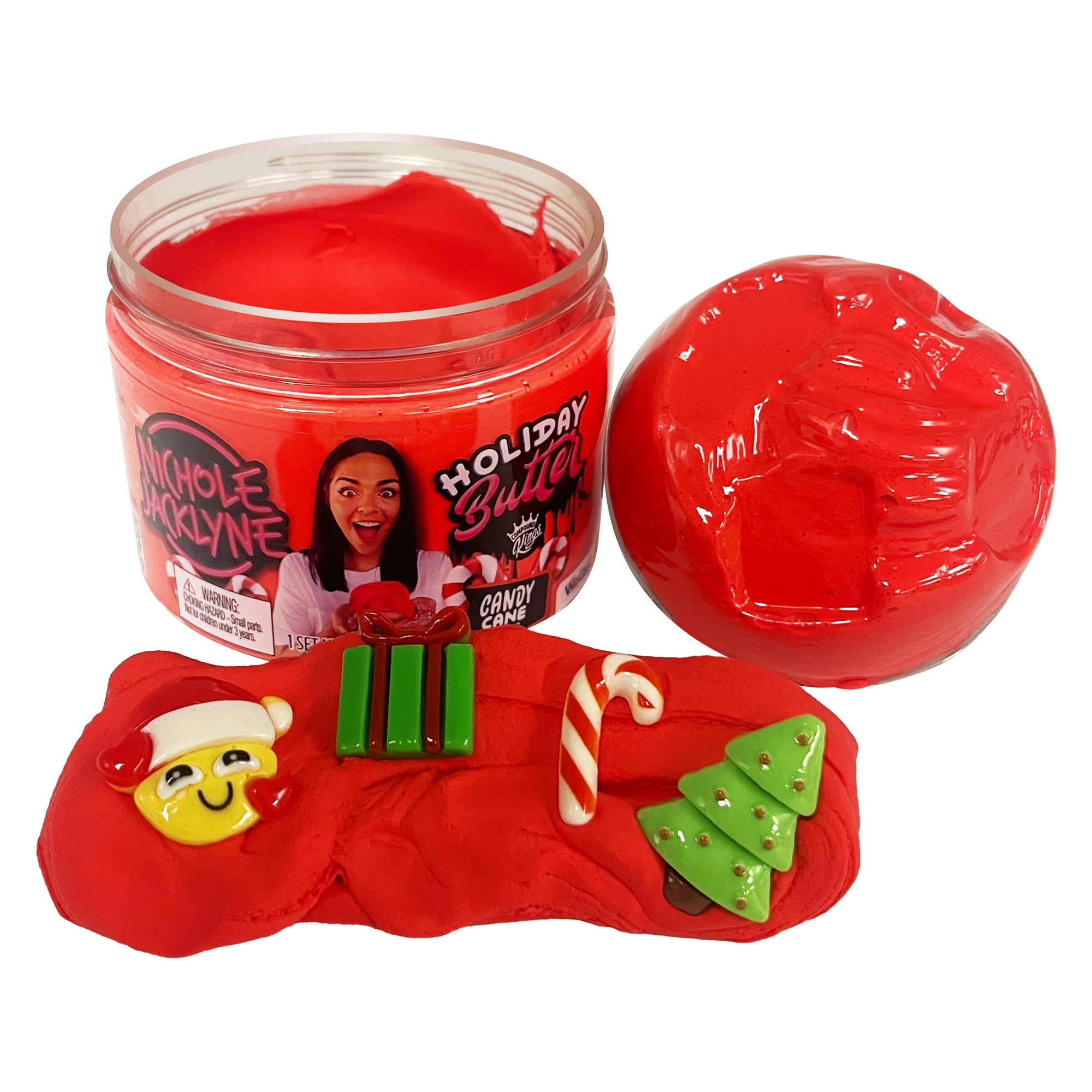 Nichole Jacklyne Compound Kings Holiday Butter Slime – Red, Candy Cane ...