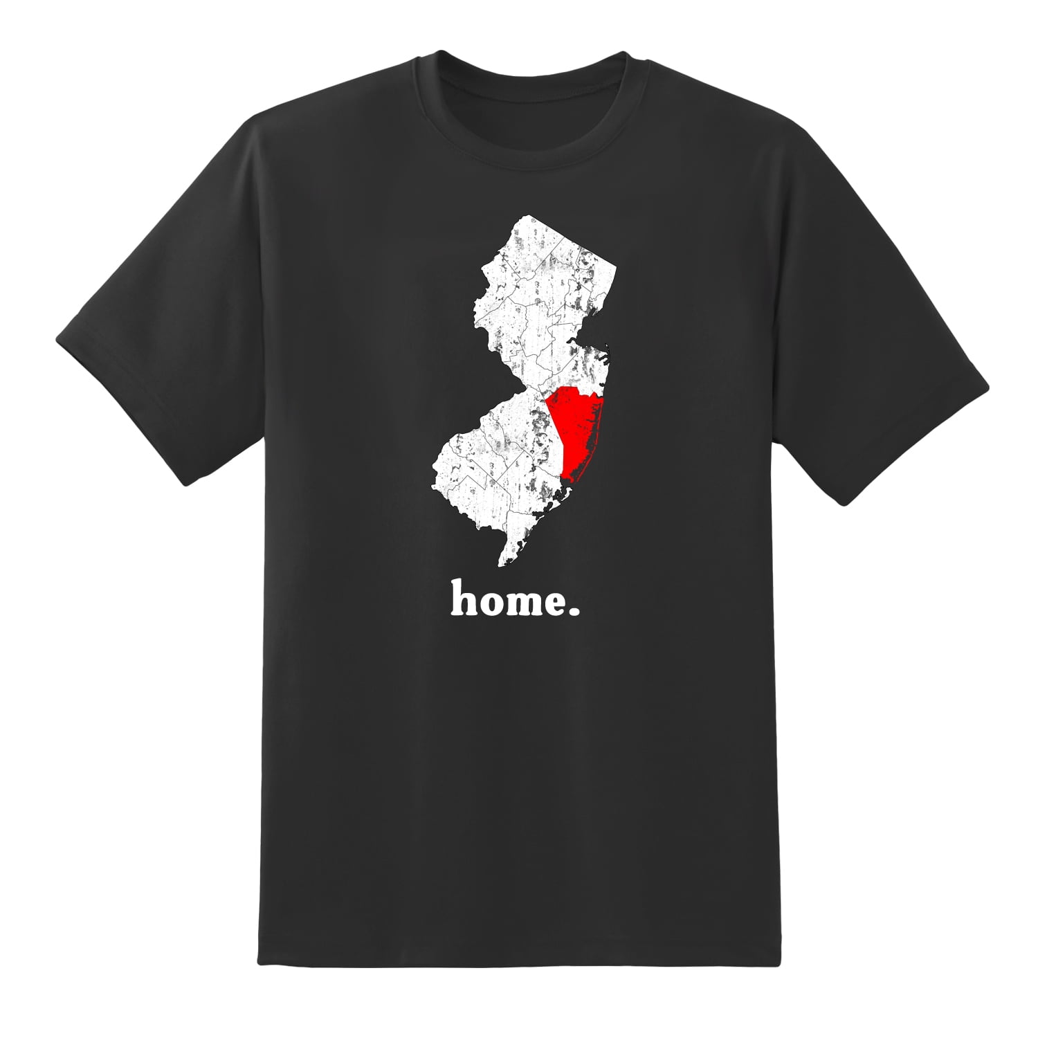 NJ Map New Jersey Home State Love New Jersey Home Design Mens Graphic T ...