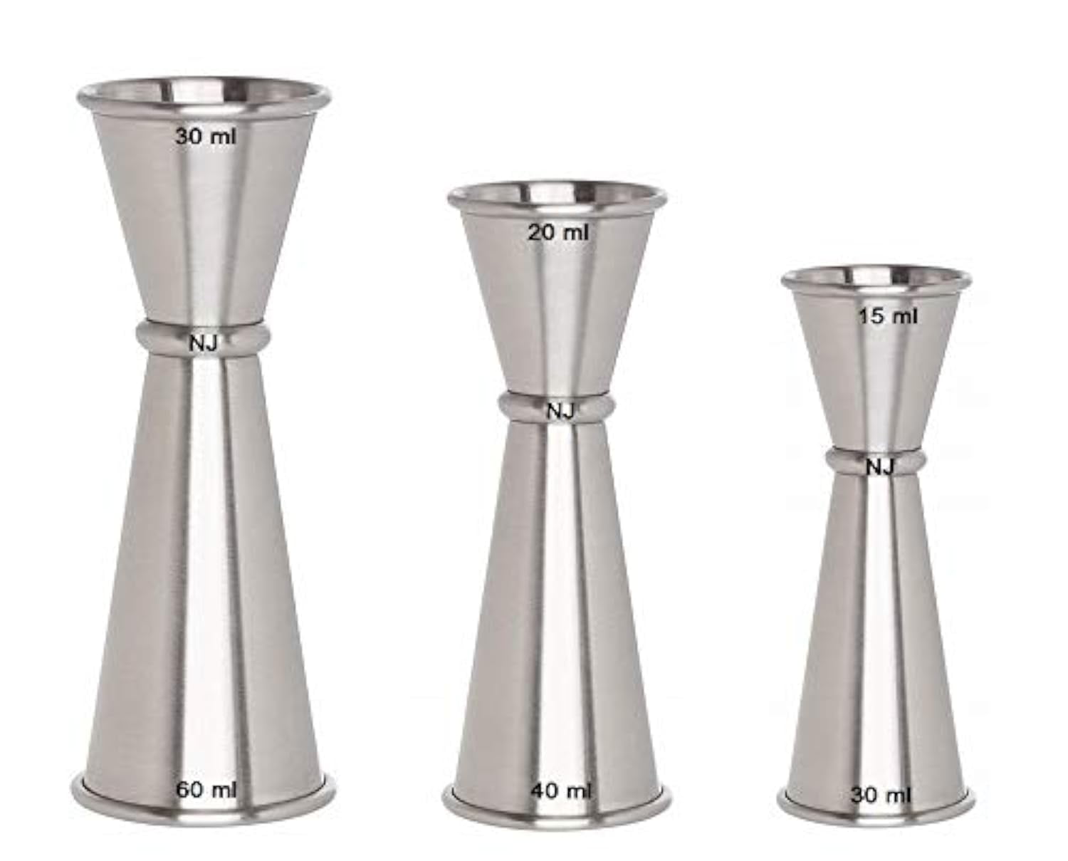 NJ Stainless Steel Japanese Style Double Side Peg Measure Drink ...