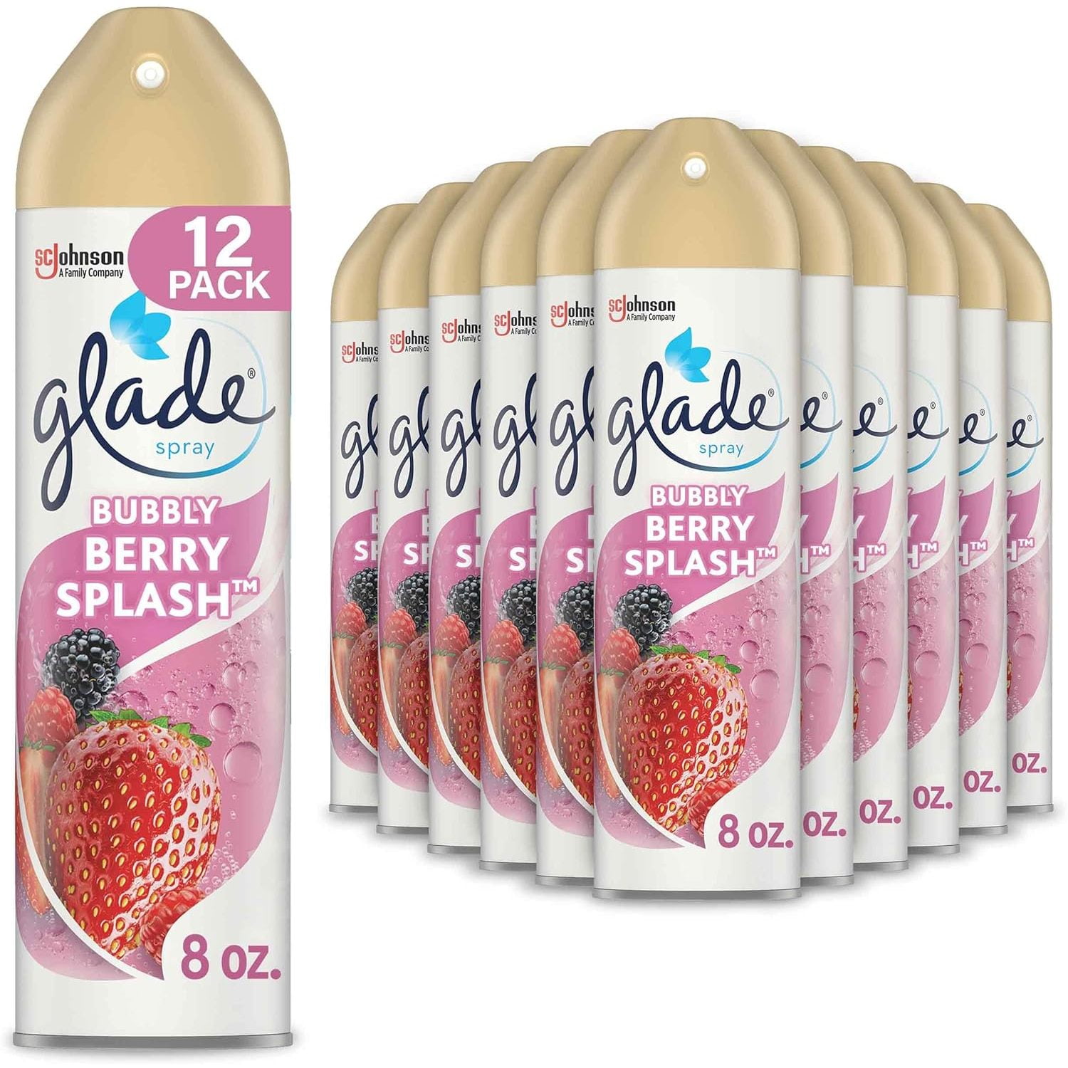 NJHF Air Freshener, Room Spray, Bubbly Berry Splash, 8 Oz, 12 Count ...