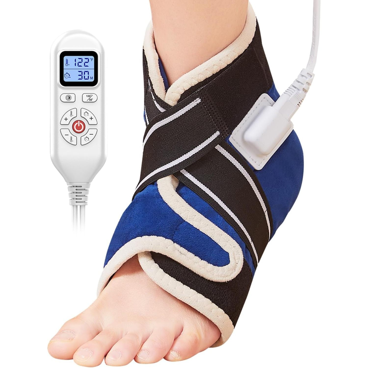 NJHF Heating Pad for Ankle, Upgrade Electric Heated Ankle Wrap for ...