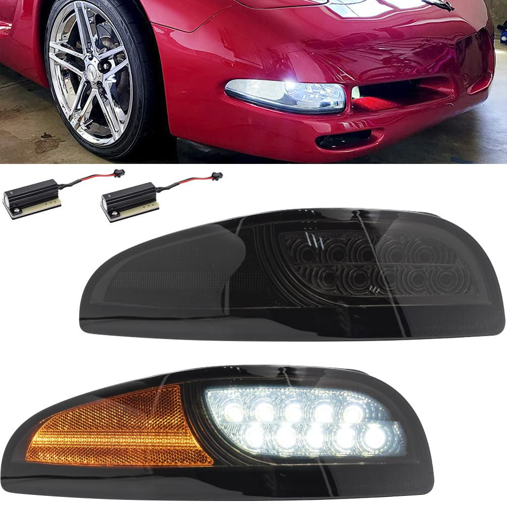 NJSBYL C5 Z06 Amber MMF7 LED Daytime Running Light Kits for Chevy ...