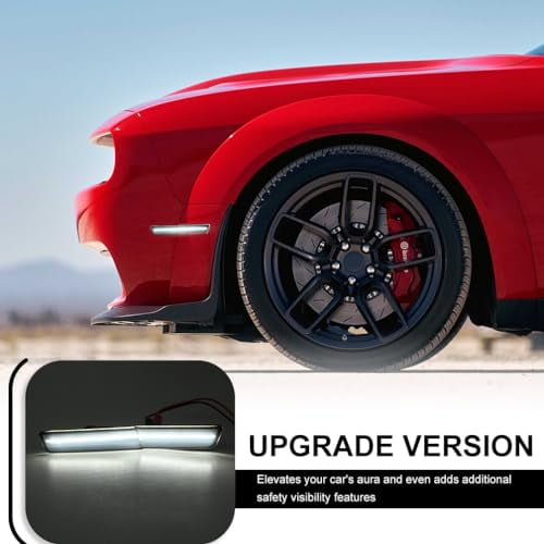 NJSBYL Front/Rear LED Side Marker Lights for 2018-2022 D0dge Challenger ...