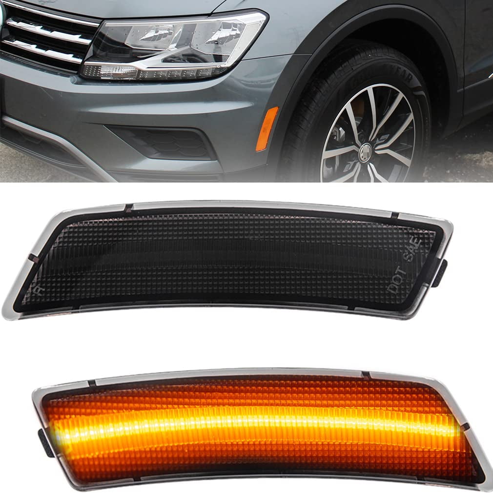 NJSBYL LED Front Side Marker Lamps Replacement for 2012-2019 VW ...