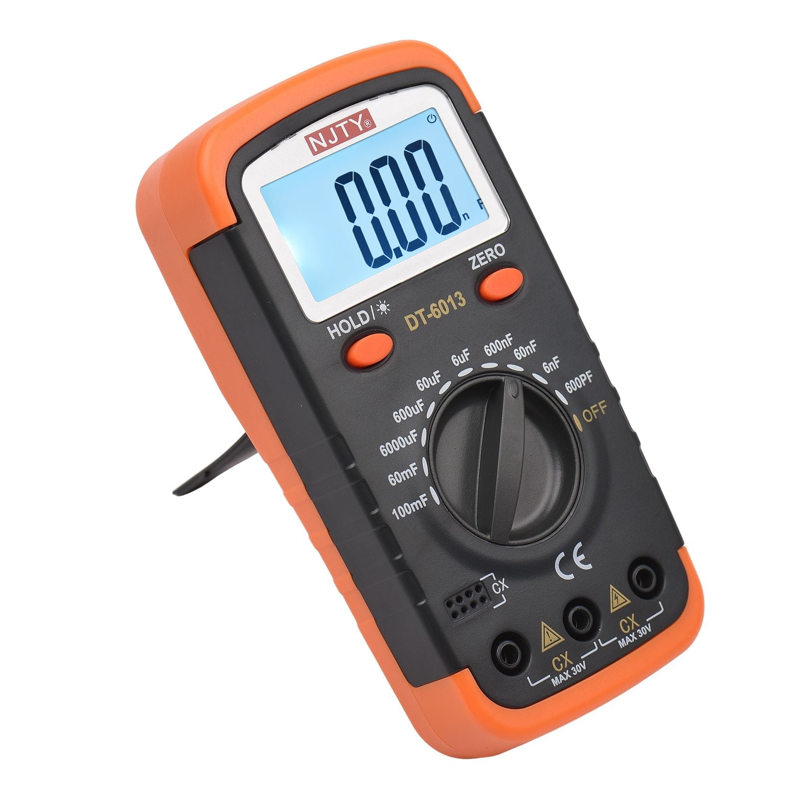 NJTY Digital Capacitance Meter with LCD Backlight Display, 6000 Counts ...