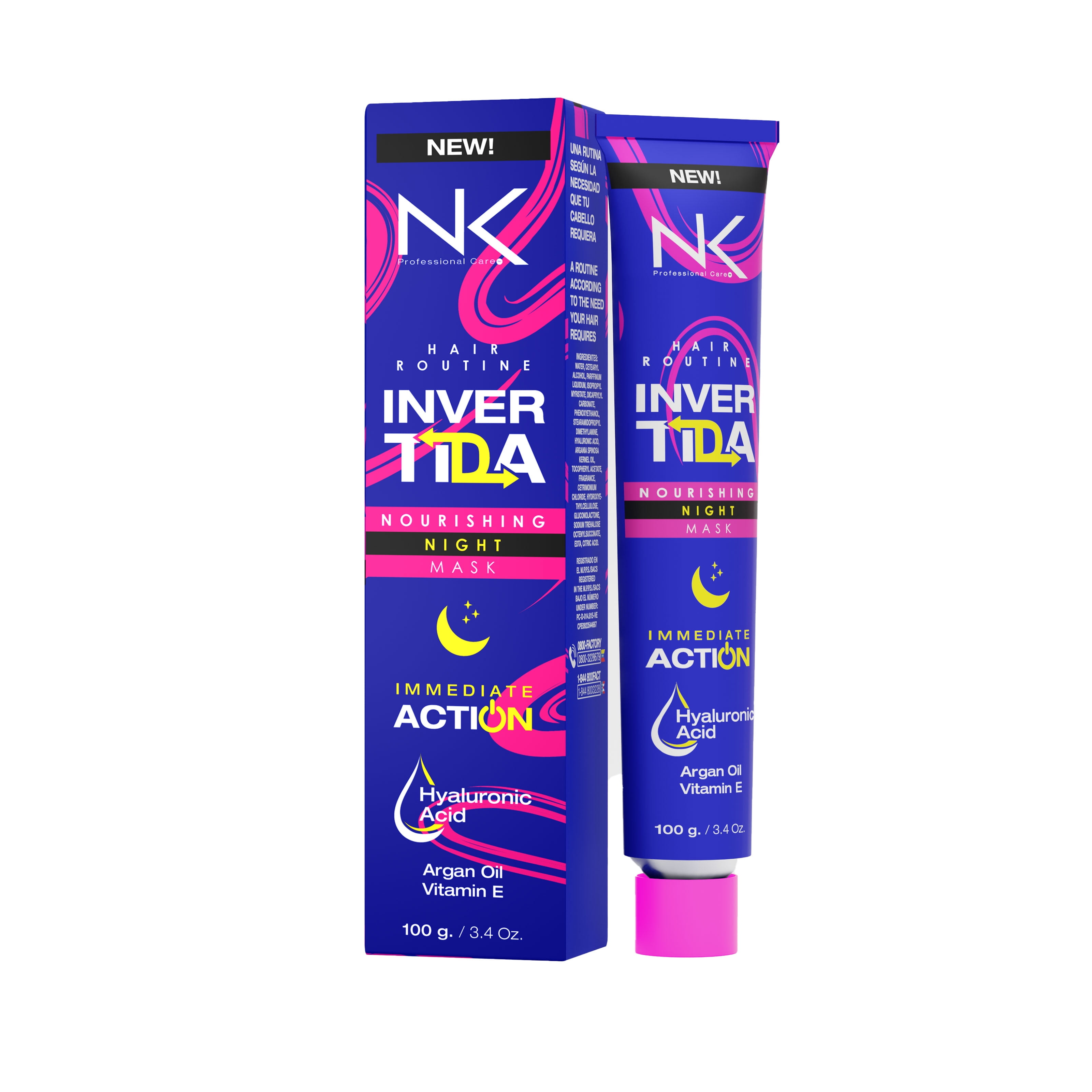 NK Professional Care, Inverted Hair Routine Nourishing Mask for night ...