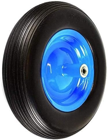 NK WFF16BK Flat-Free Wheelbarrow Wheel 16" - 500 lbs. Load Rating - for 6 & 8 Cubic ft ...