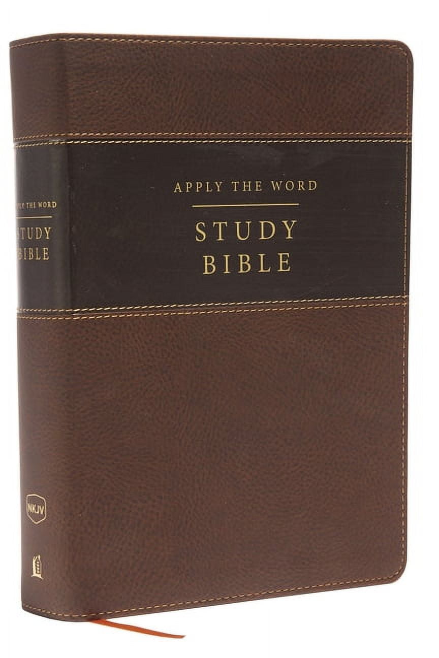 NKJV, Apply the Word Study Bible, Large Print, Imitation Leather, Brown ...
