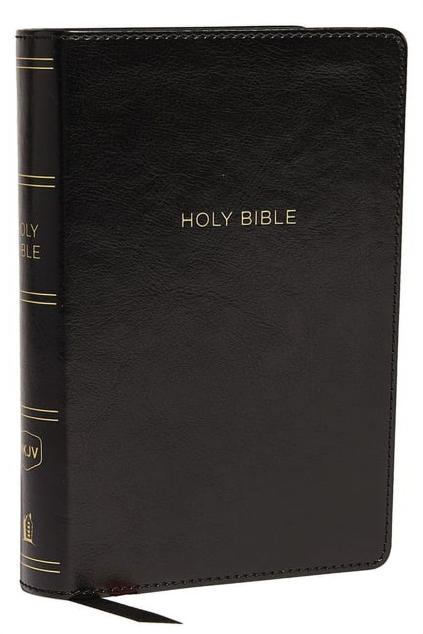 NKJV Compact Large Print Reference Bible (Comfort Print)-Black ...