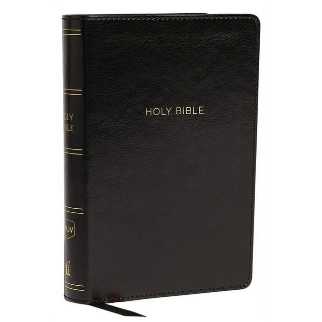 NKJV Compact Large Print Reference Bible (Comfort Print)-Black ...