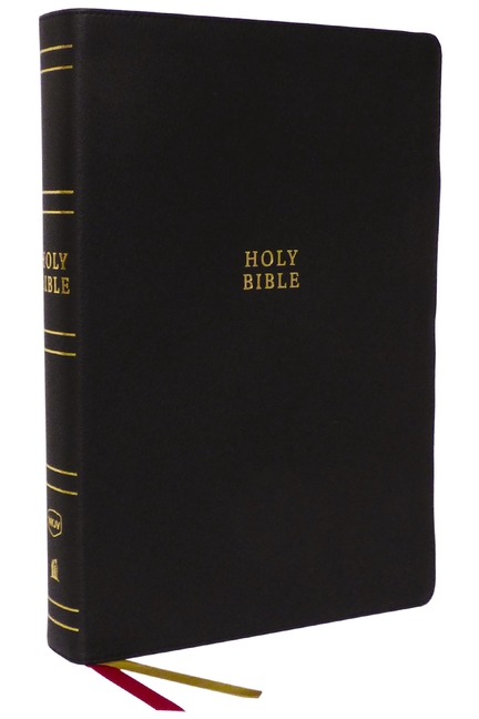 NKJV Holy Bible, Super Giant Print Reference Bible, Black Genuine ...