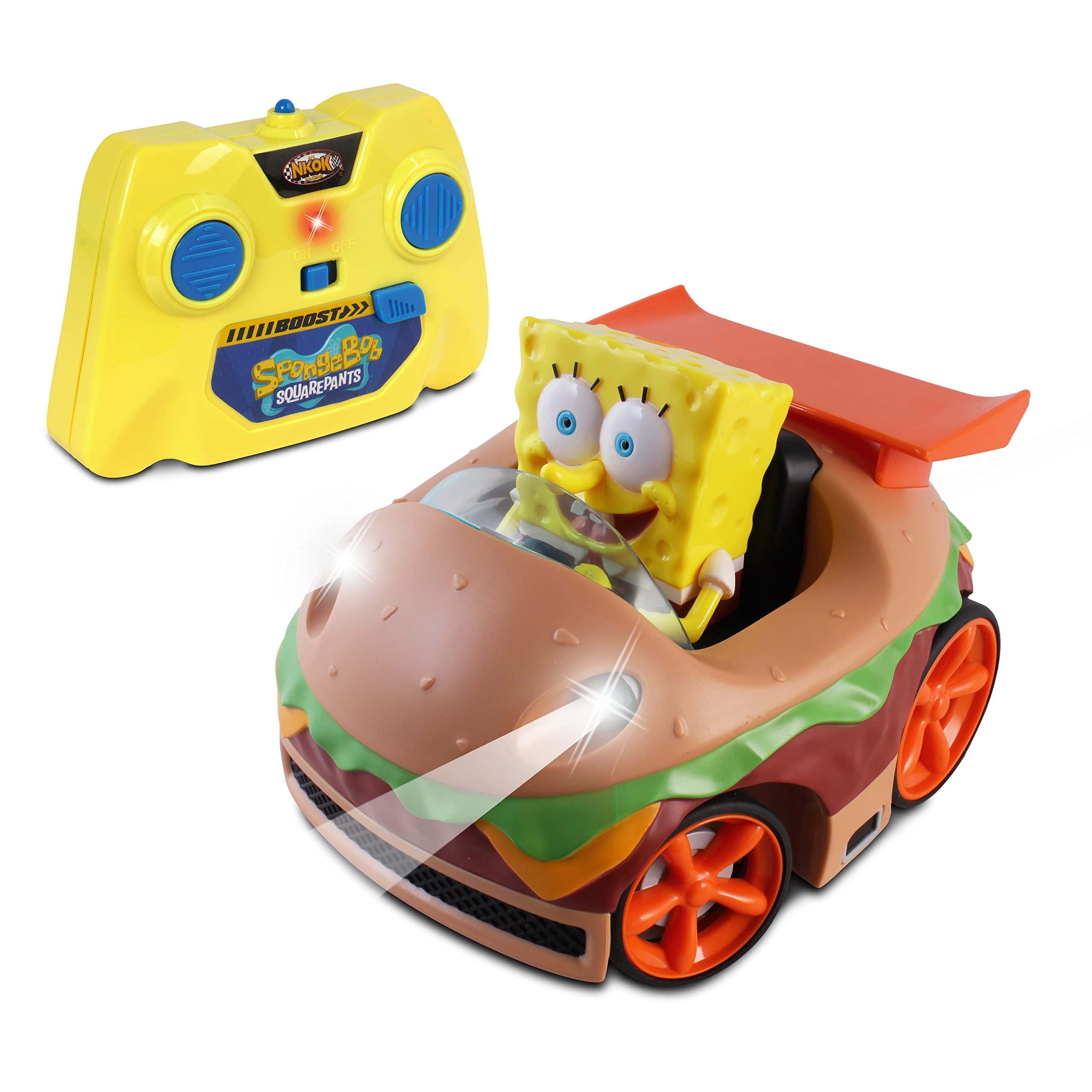 NKOK Remote Control Krabby Patty with Spongebob Vehicle, Full Function ...