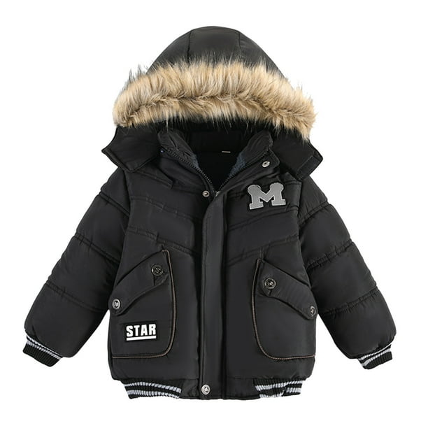 NKOOGH Kids Jackets Boys Size 10-12 Coat Padded Children Winter Boy ...