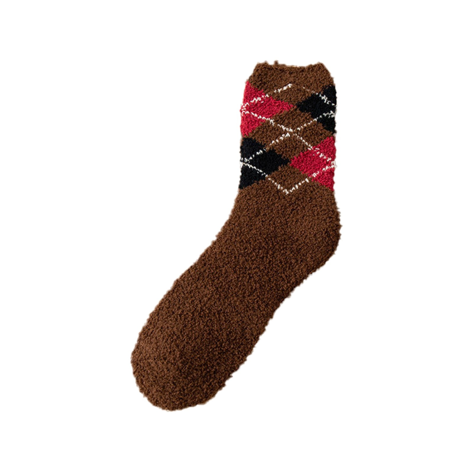 Nkoogh Mens Slipper Socks With Grippers Size 14 Keep Socks Together Winter Men Diamond Printed