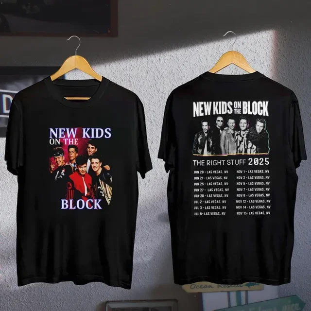 NKOTB Band 2025 Concert Tee, New Kids On The Block The Right Stuff ...
