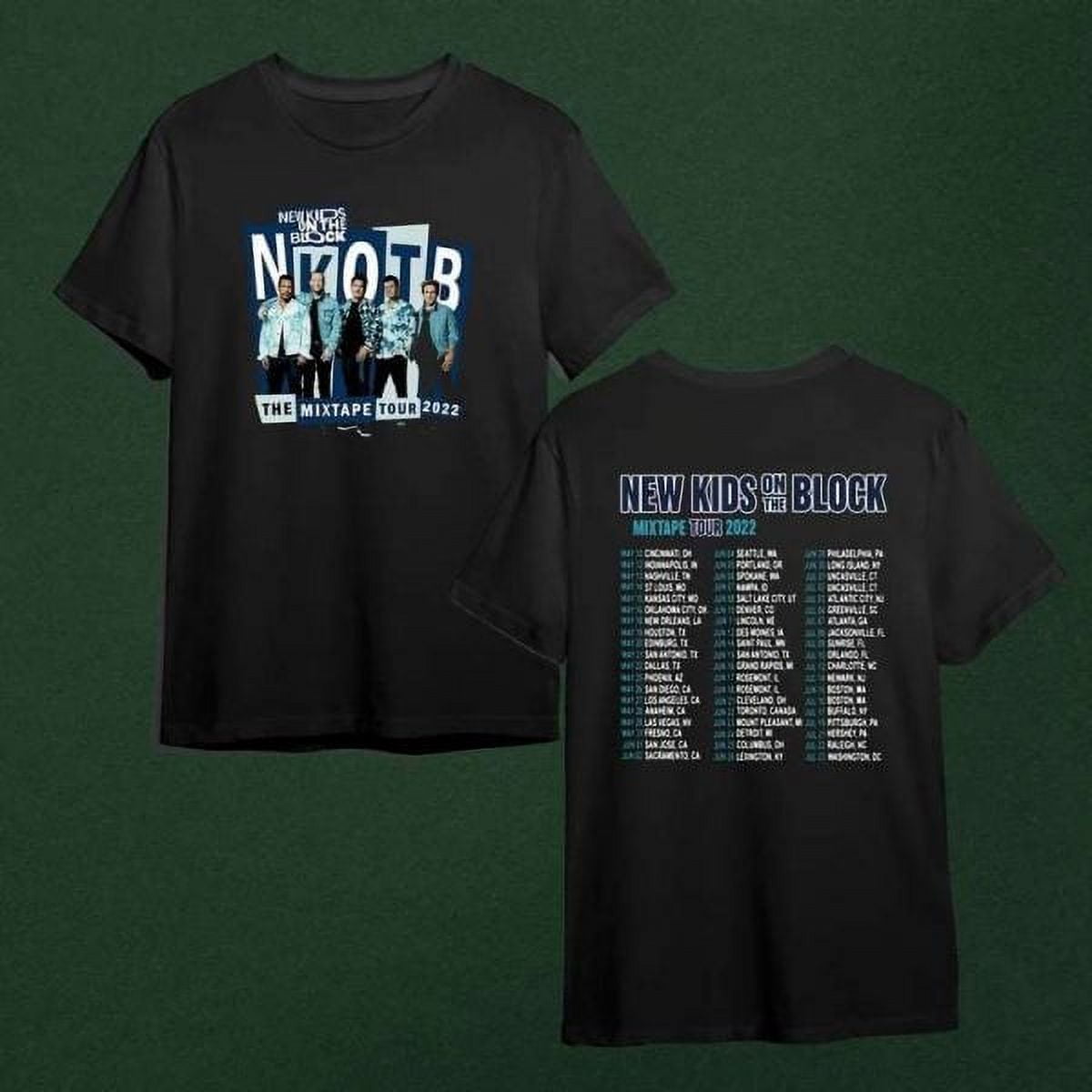 NKOTB Band New On The Block The Mixtape Tour 2022 Concert T-Shirt ...