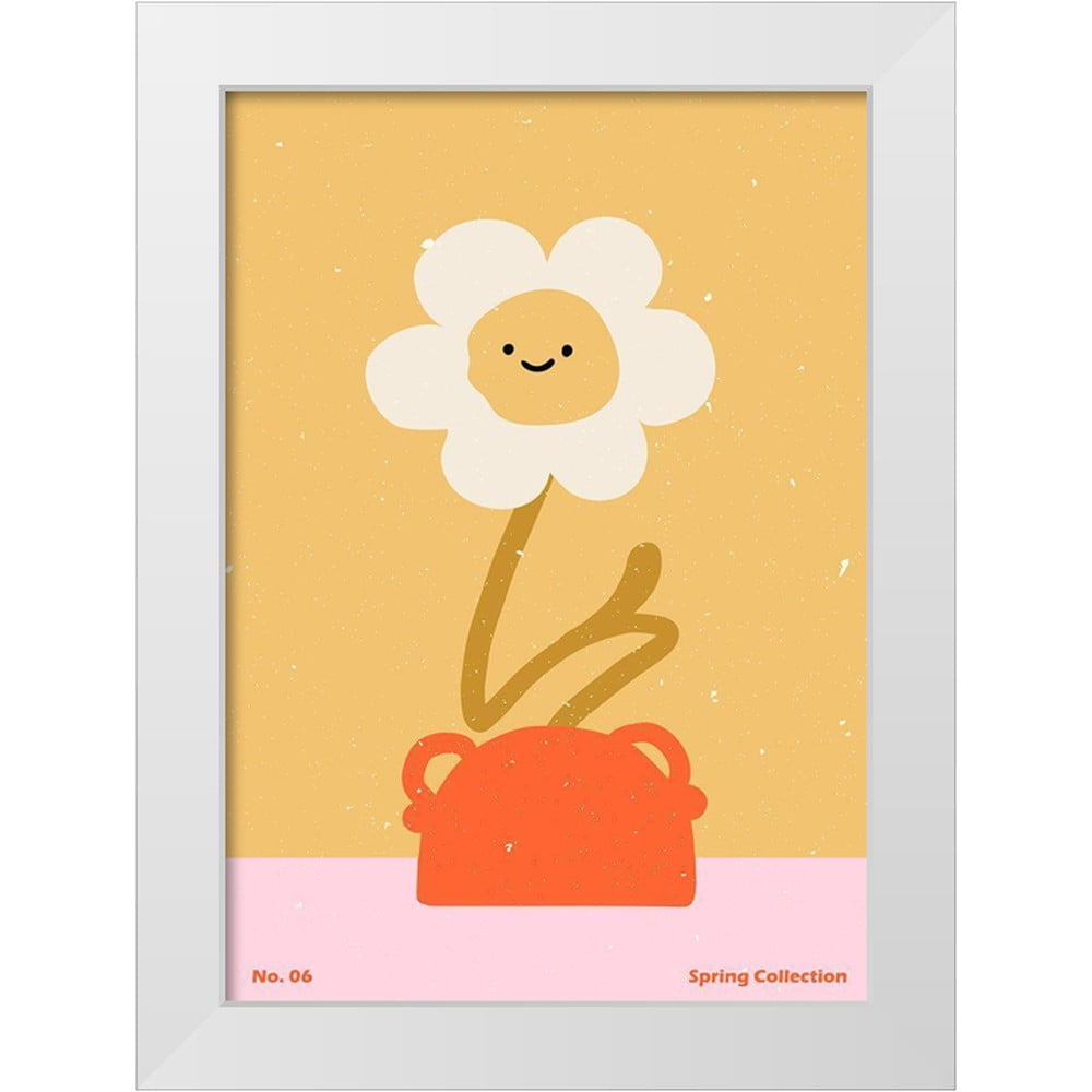 NKTN 11x14 White Modern Wood Framed Museum Art Print Titled - Spring ...