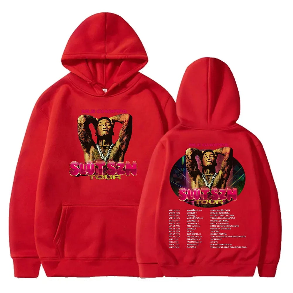 NLE Choppa 2024 Tour Dates Hoodies Rapper New Logo Pullovers Women Men ...
