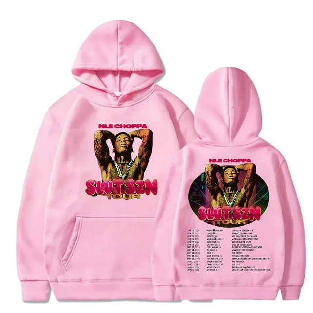 NLE Choppa 2024 Tour Dates Hoodies Rapper New Logo Pullovers Women Men ...