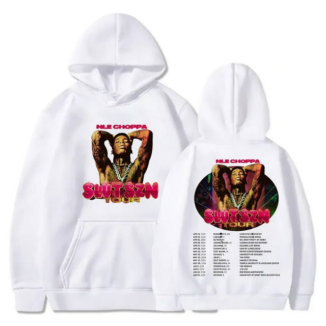 NLE Choppa 2024 Tour Dates Hoodies Rapper New Logo Pullovers Women Men ...