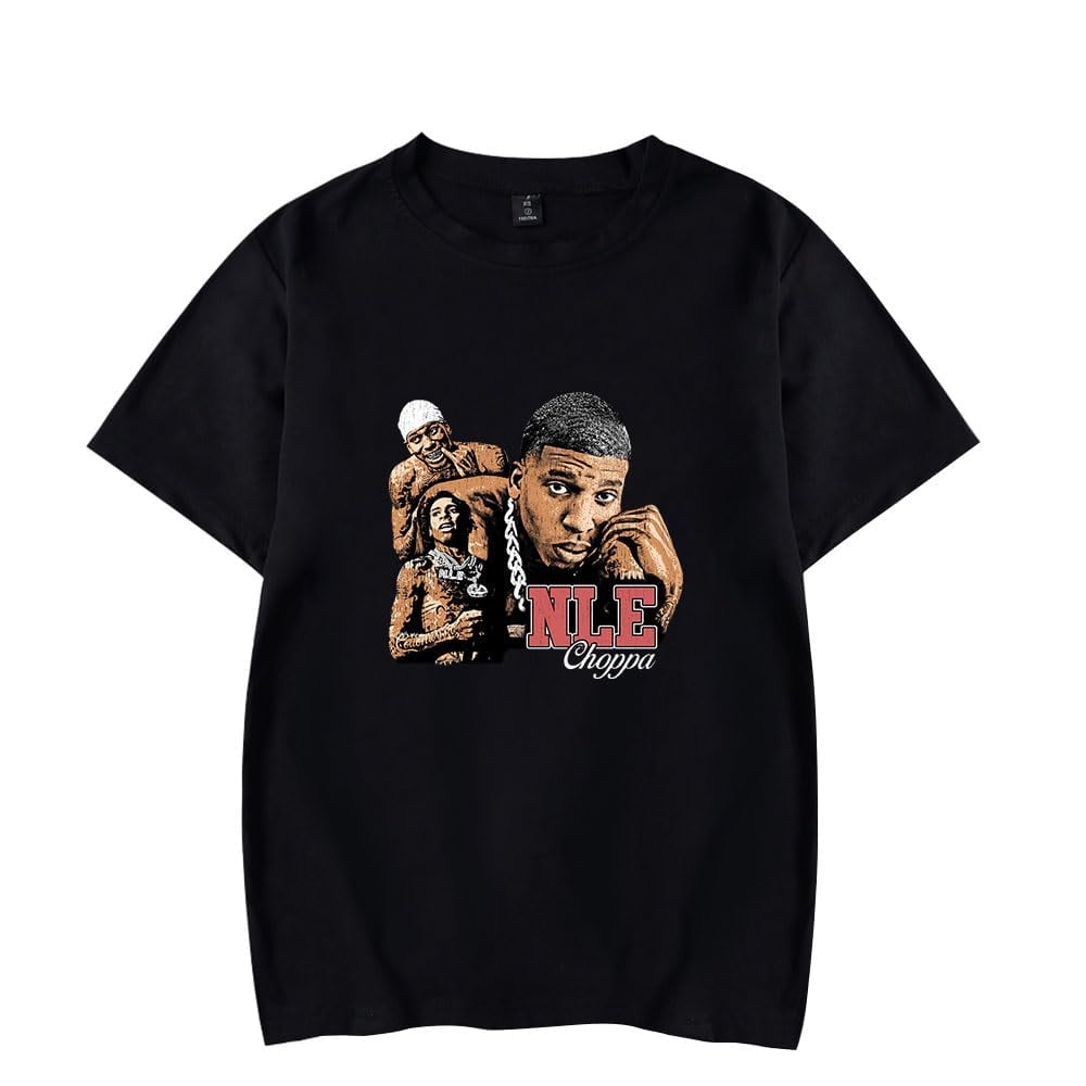 NLE Choppa 2025 T-Shirt Unisex Short Sleeve Round Neck Tee Streetwear ...