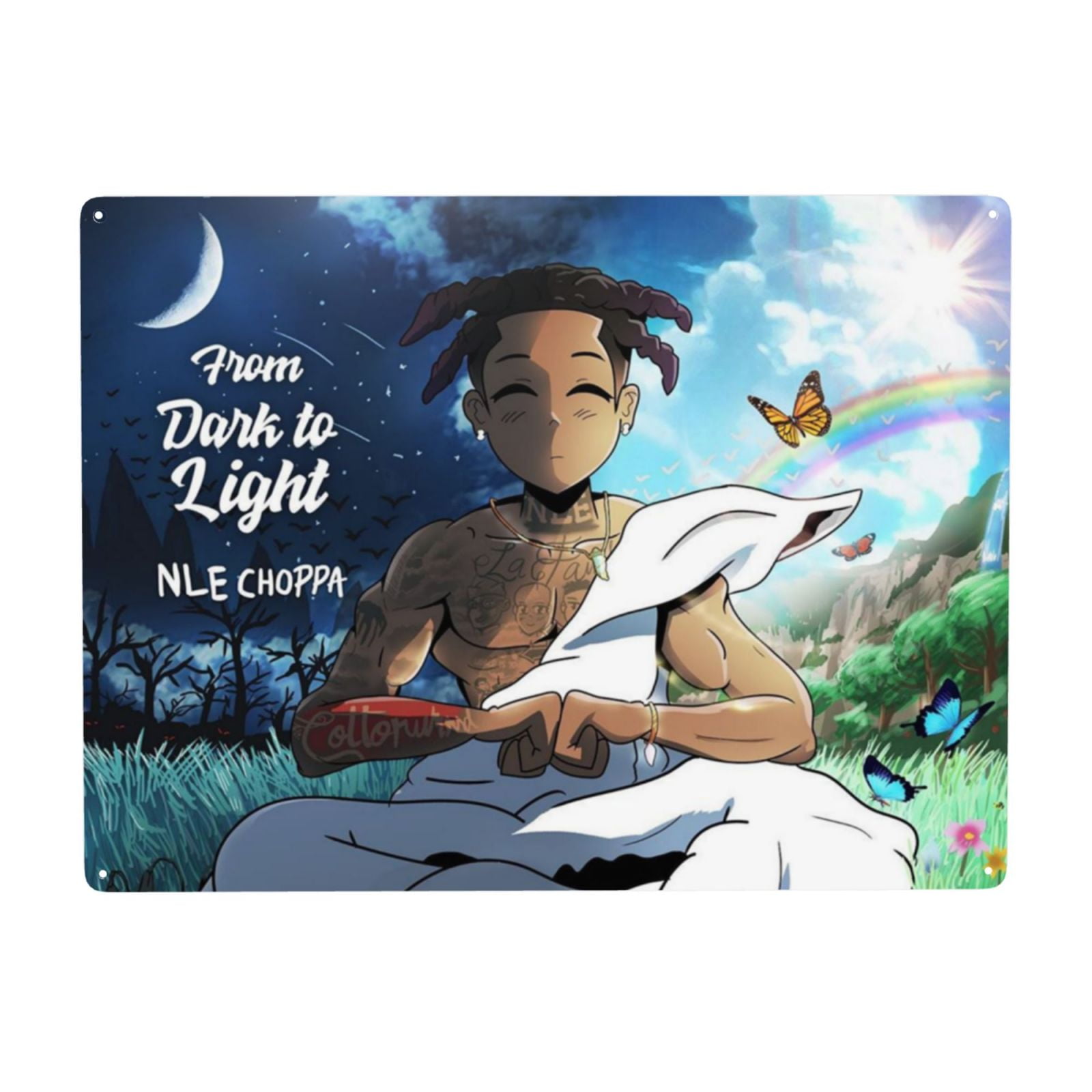 NLE Choppa Album Metal Sign Decor 30x40cm Wall Art Sign for Home ...